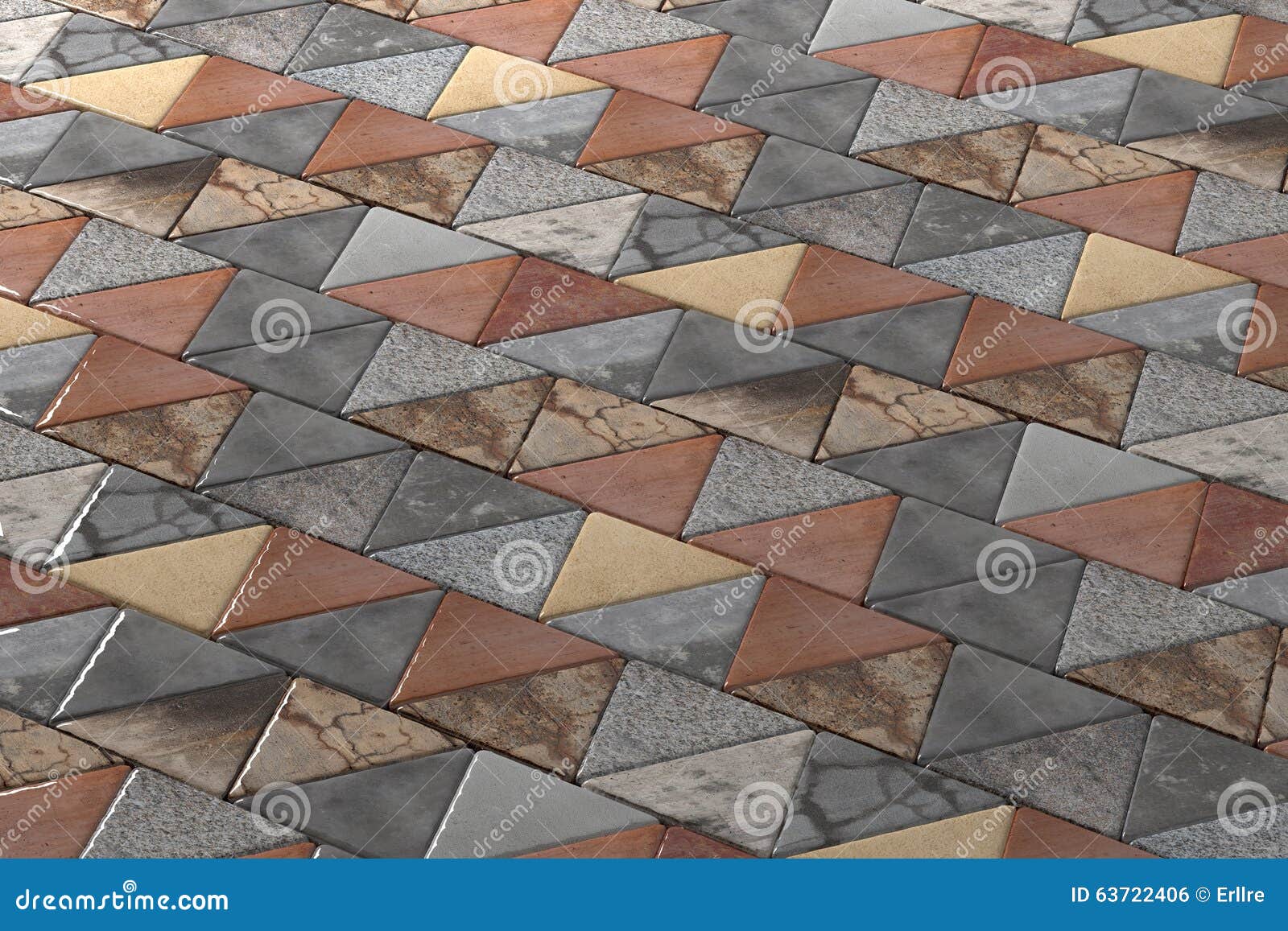 Close-up of Rhombus Pavement Stock Illustration - Illustration of tile ...