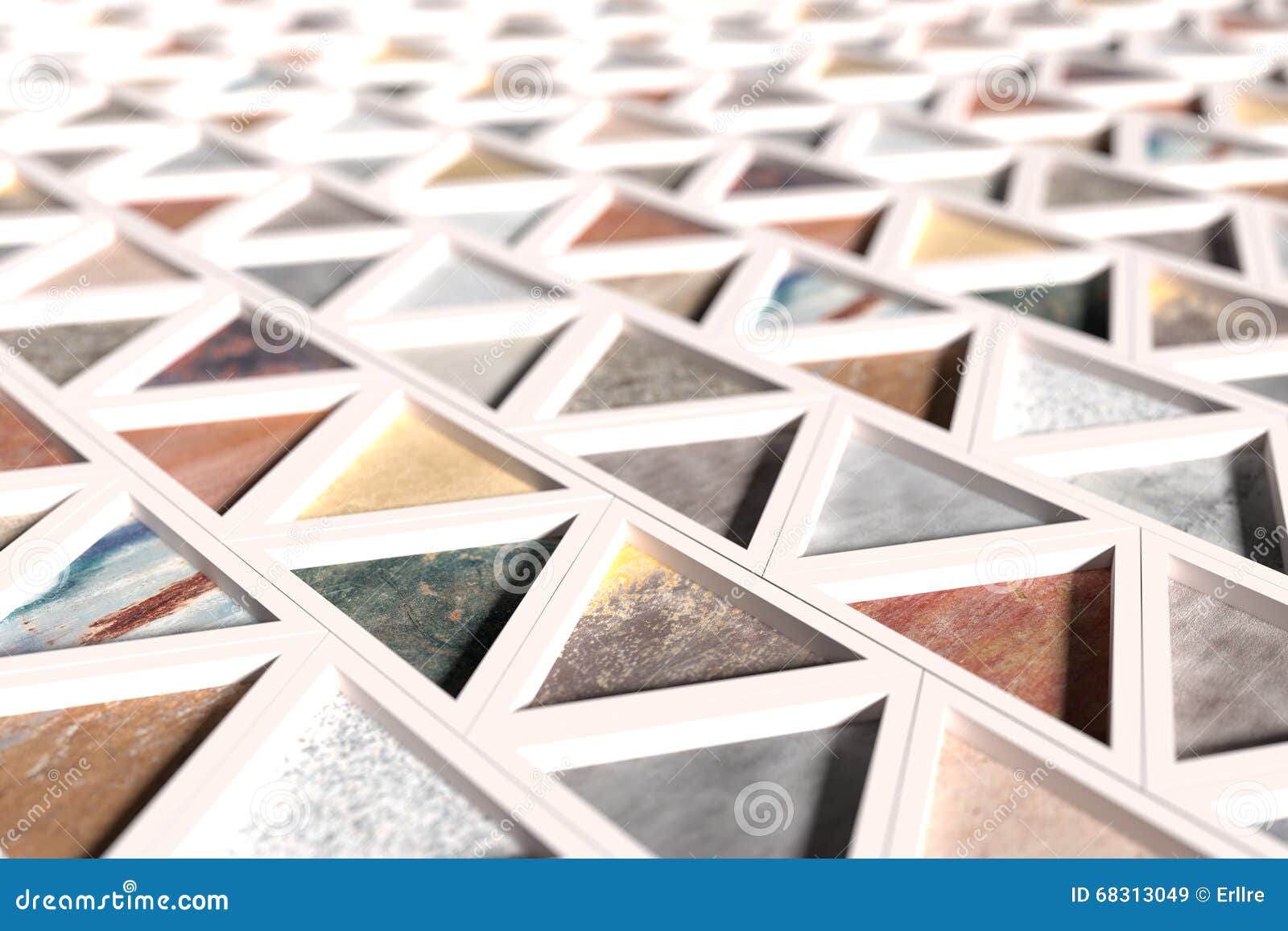 Close-up of Rhombus Pavement Stock Illustration - Illustration of ...