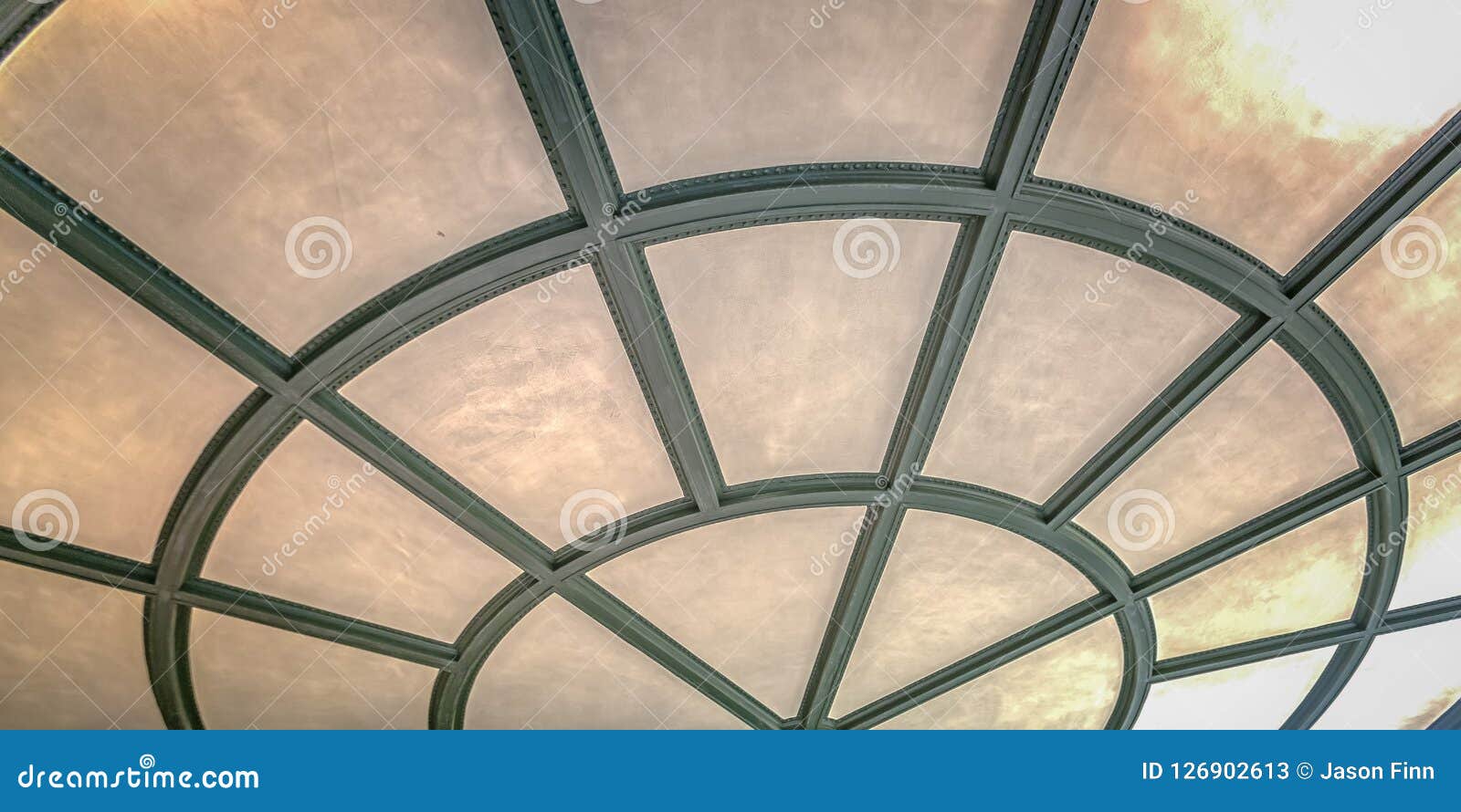 Close Up of Ribbed Ceiling with Radial Pattern Stock Image - Image of ...