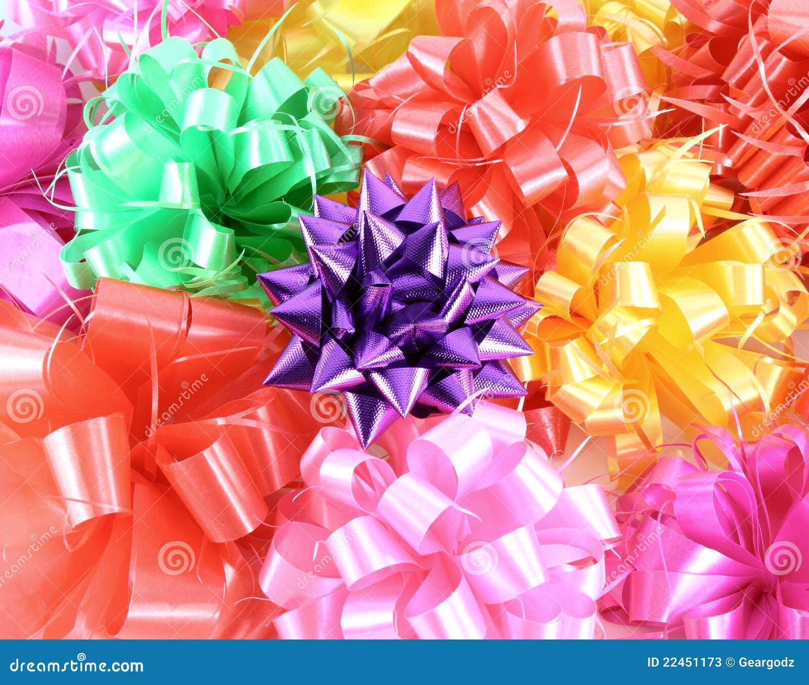 Close-up ribbon gift bow stock image. Image of ribbon - 22451173