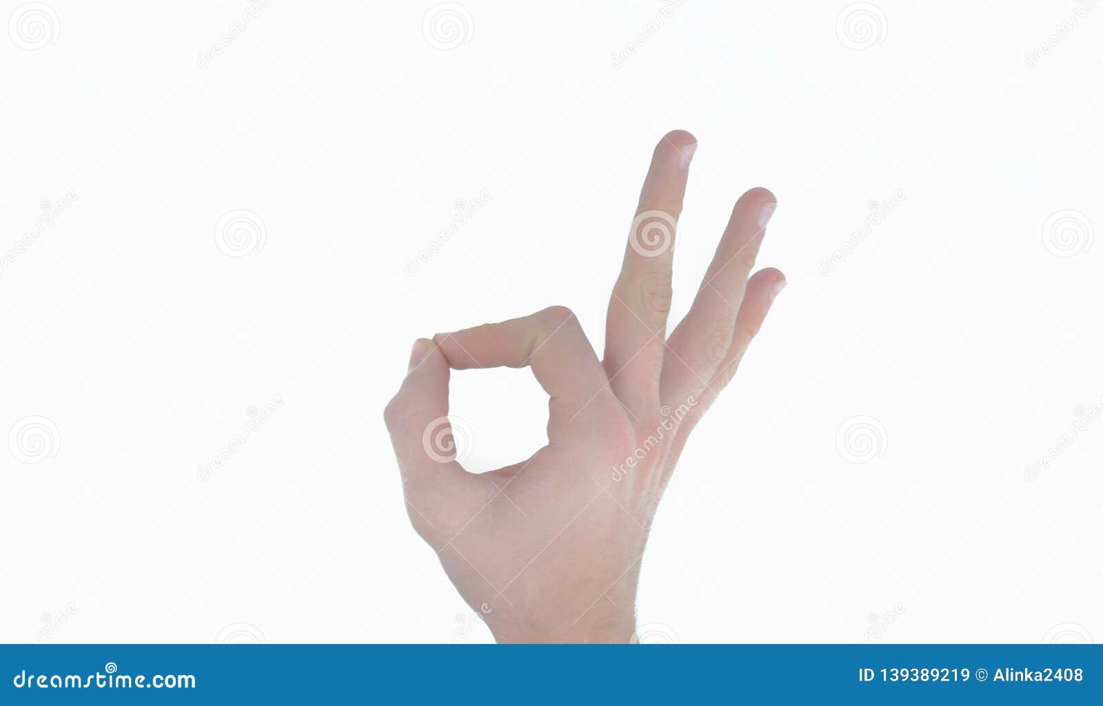 Close-up of the Right Male Hand, a Gesture that Means that Everything ... Close-up of the Right Male Hand, a Gesture that Means that Everything ...