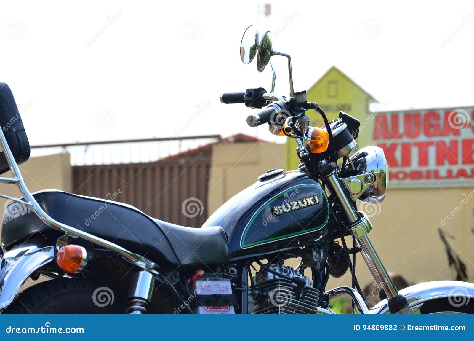 Close Up of the Right Side of a Black Custom Motorcycle Editorial ...