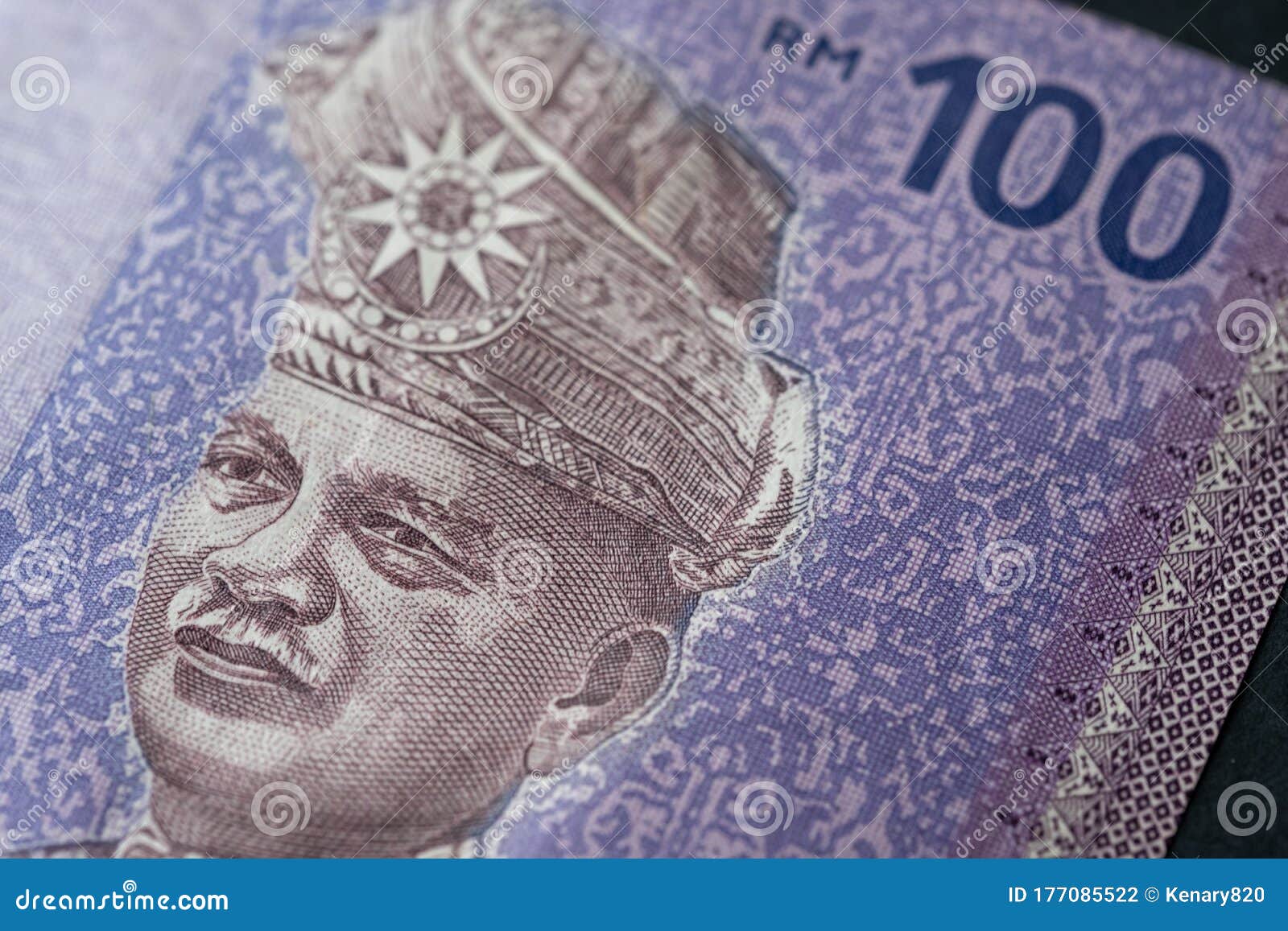 Close Up of Ringgit Malaysia 100, Malaysian Currency Stock Photo ...