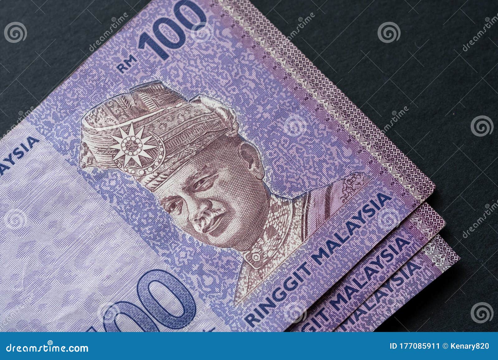 Close Up of Ringgit Malaysia 100, Malaysian Currency Stock Image ...