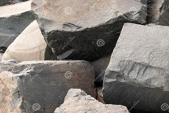 Close Up of Rocks Piled on Top of Each Other Making an Abstract Pattern ...