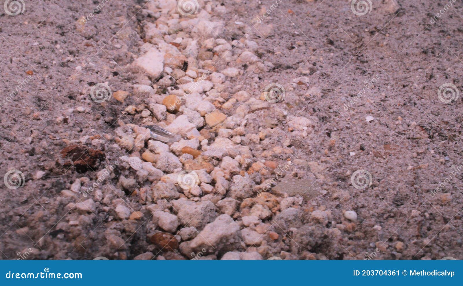 Close Up of Rocks in the Sand Stock Image - Image of produce, sand ...