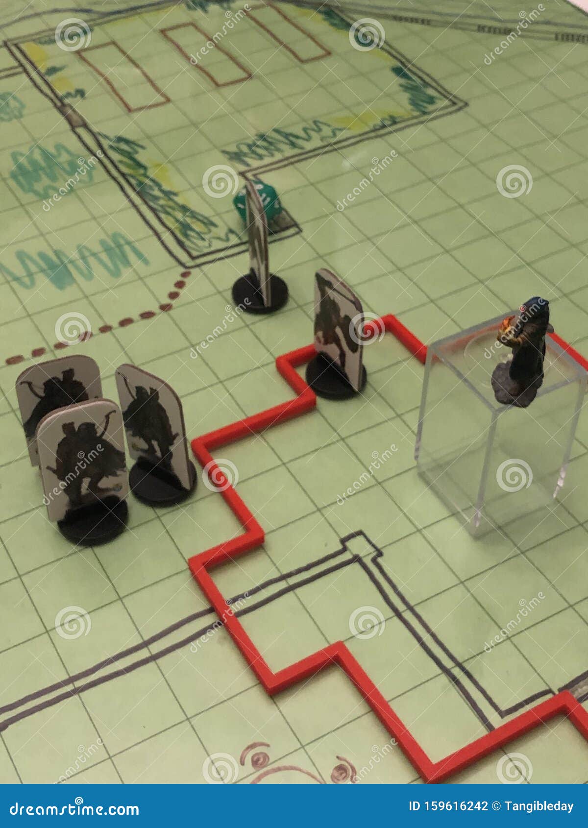 RPG Minis, Side View Gaming Miniatures Editorial Image | CartoonDealer ...