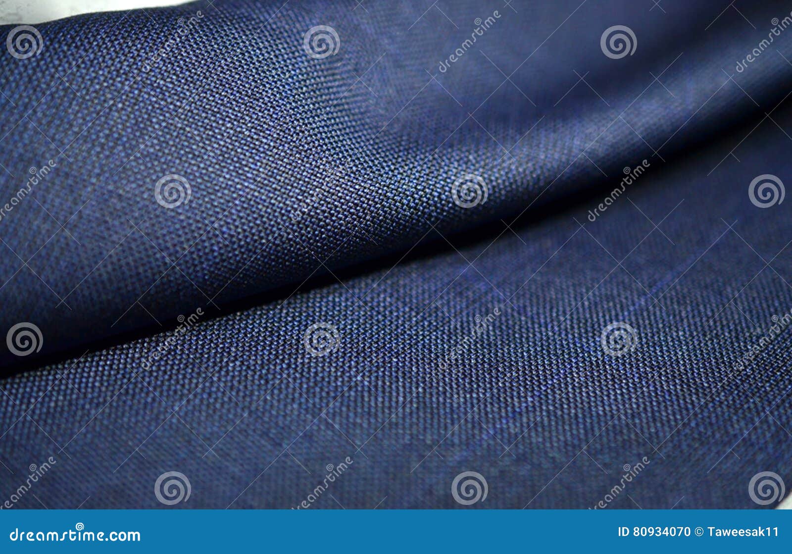 Close Up Roll Texture Blue Fabric of Suit Stock Photo - Image of ...