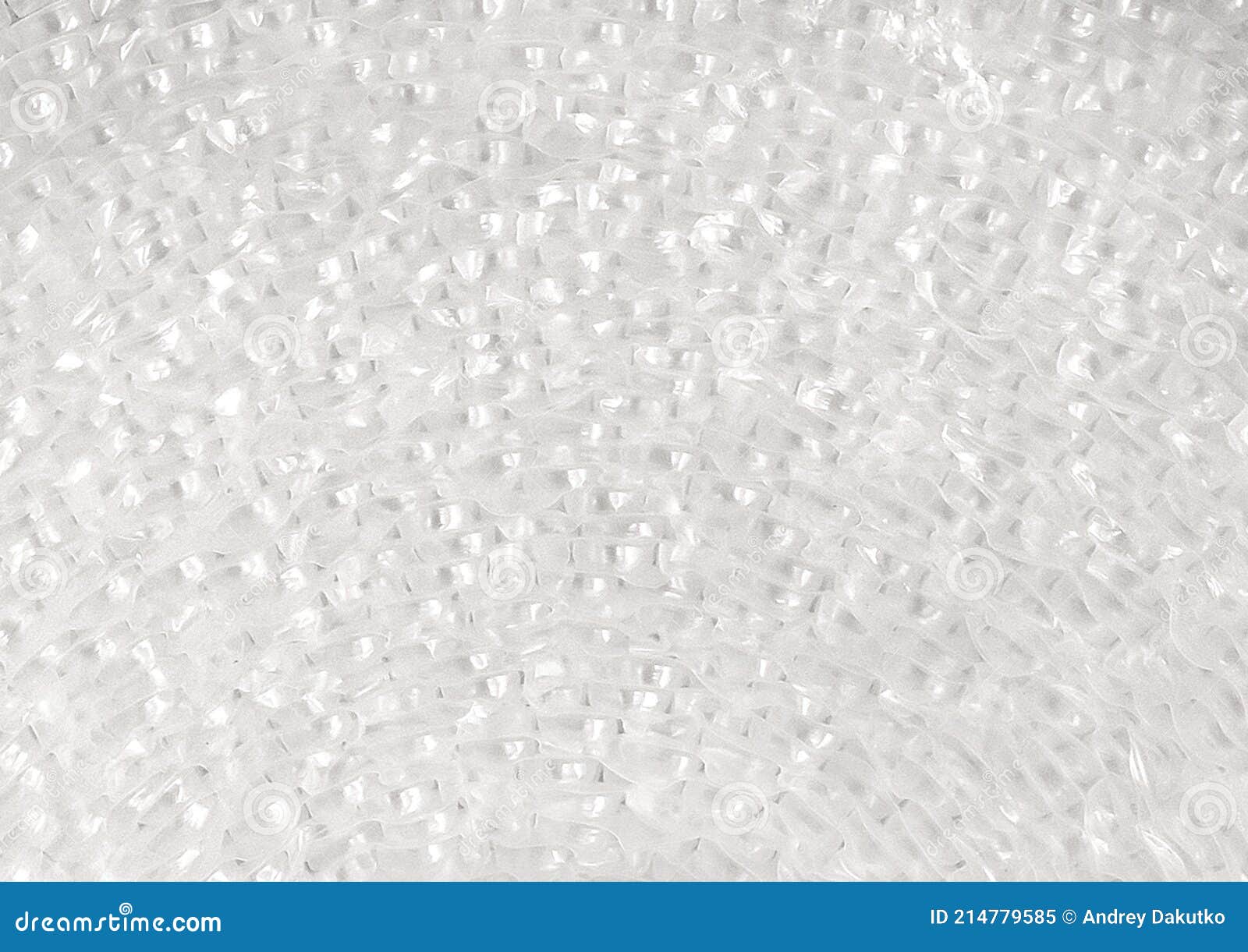 Close-up Roll of White Bubble Cellophane Film, Packaging Texture with ...