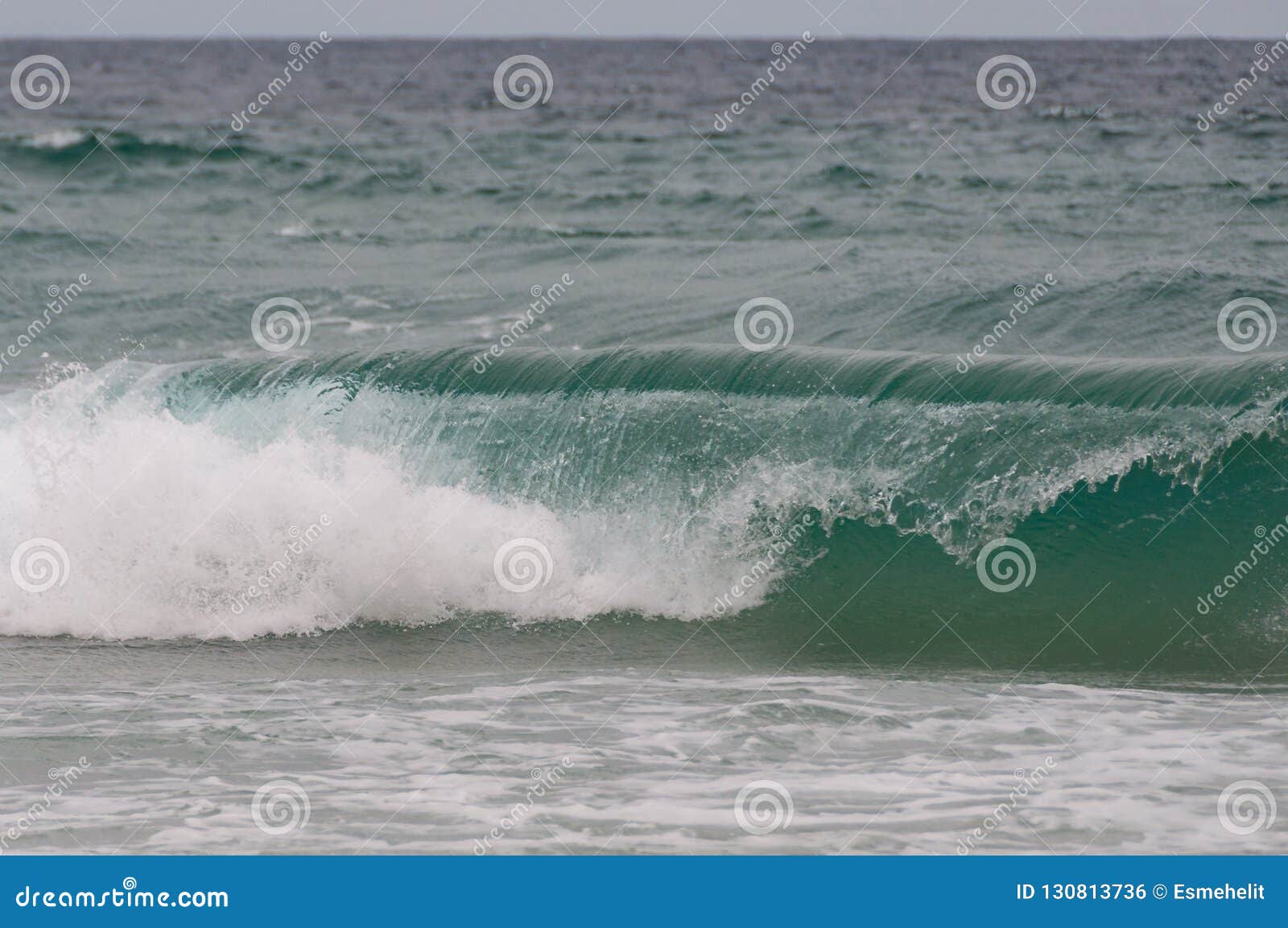 Close Up of Rolling Ocean Wave, Nature Background Stock Photo - Image ...