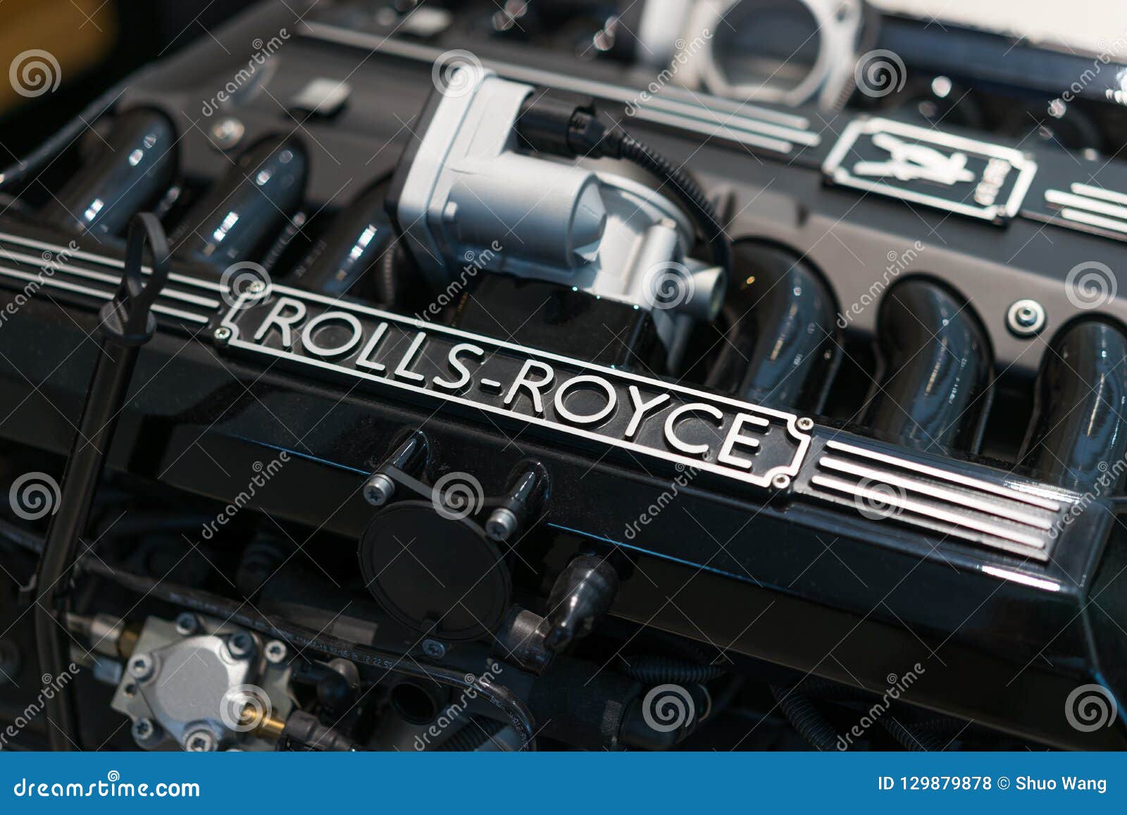 Rolls-Royce engine editorial stock photo. Image of brand - 129879878