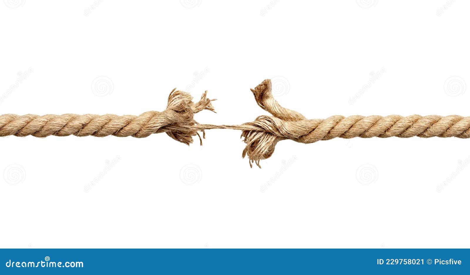 String Rope Cord Pressure Broken Stress Stock Image - Image of ...