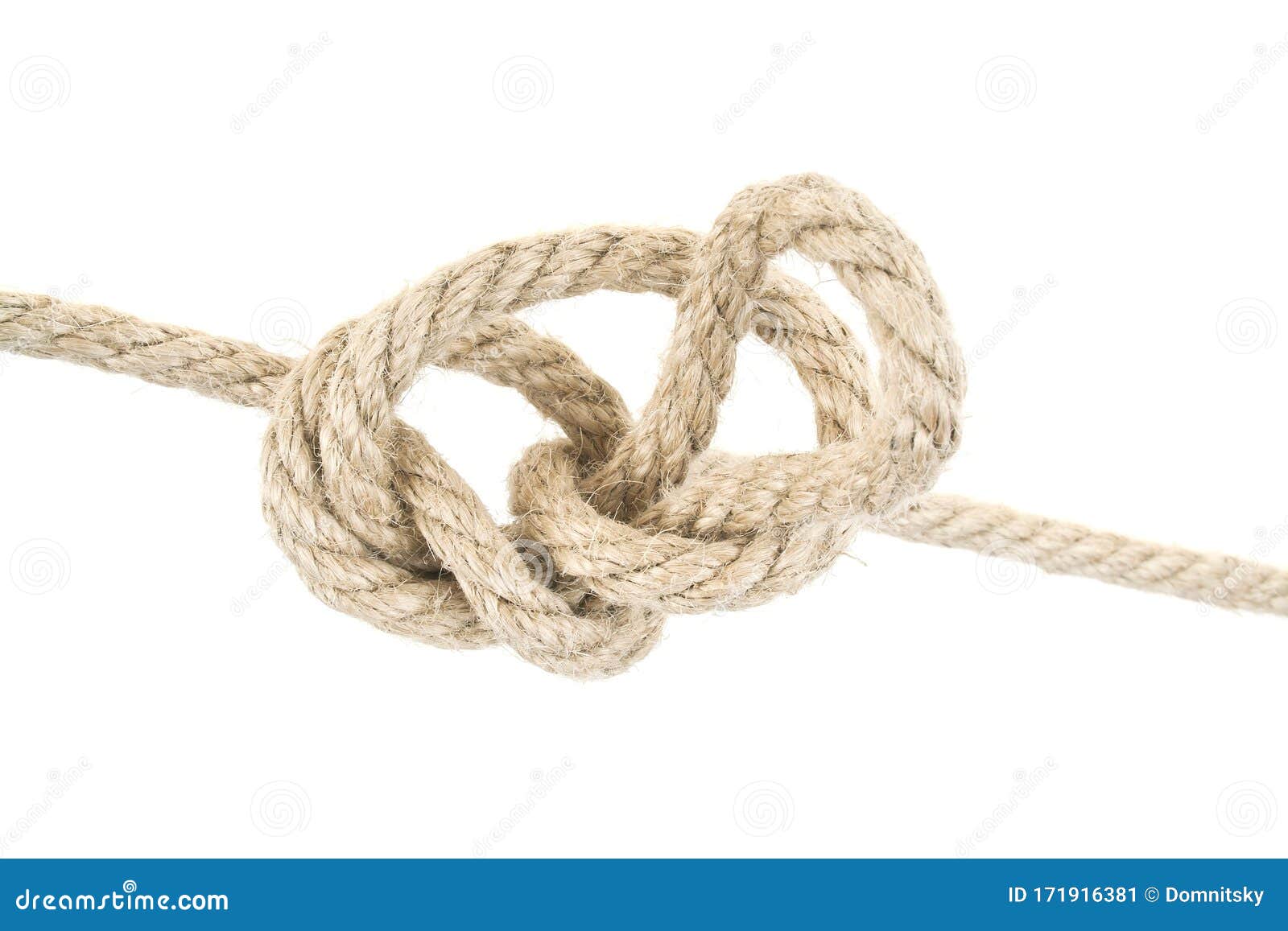 Close Up of a Rope on White Background Stock Image - Image of copy ...