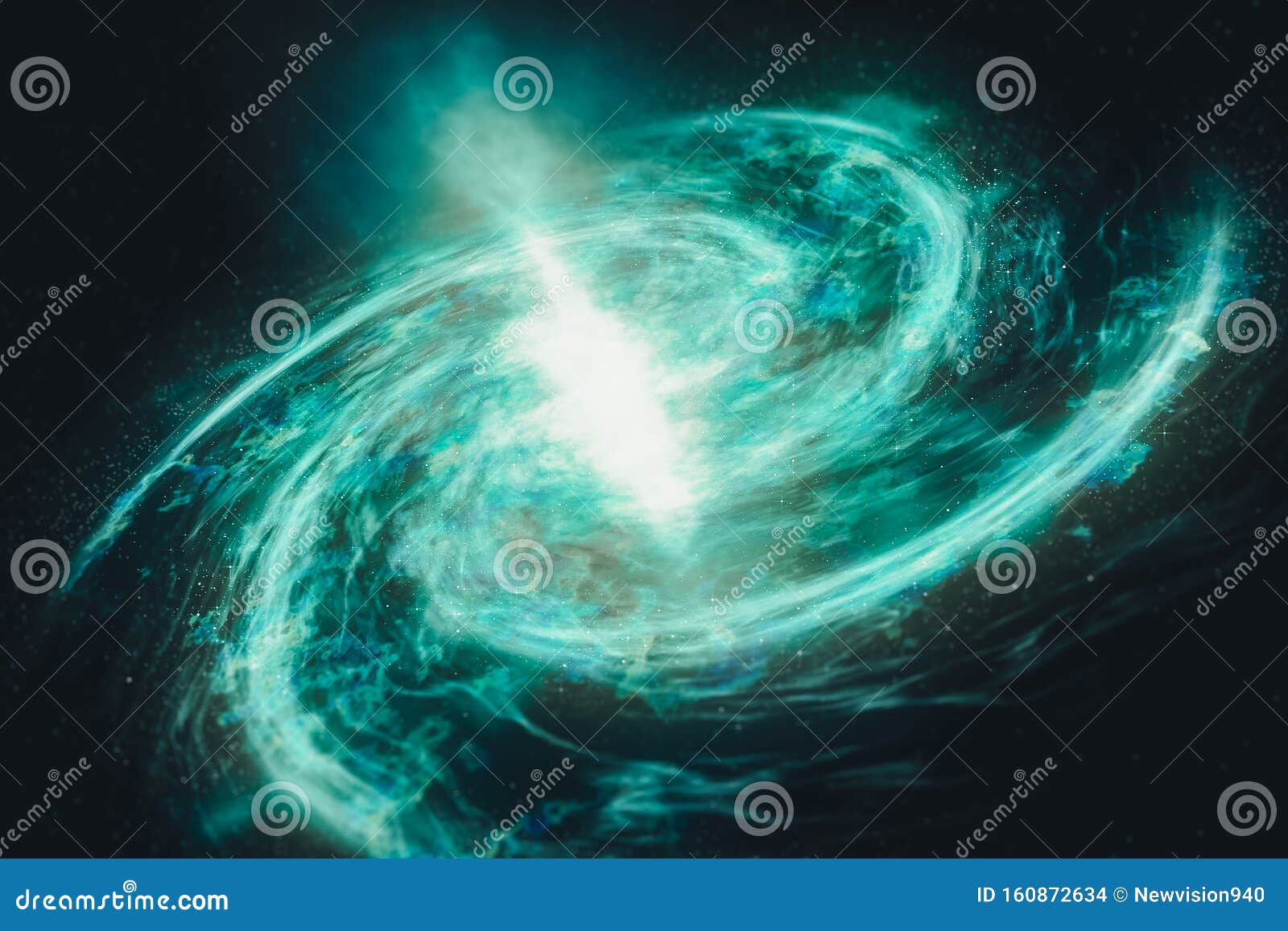 Close Up. Rotate the Galaxy by Radius Stock Illustration - Illustration ...