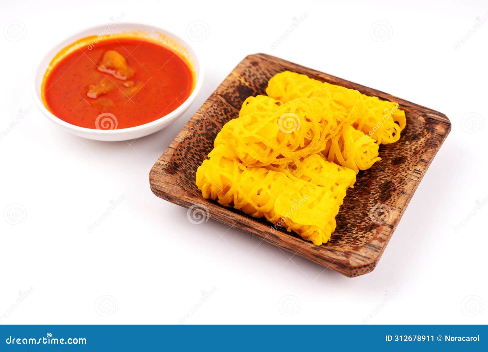 Roti Jala And Chicken Curry Stock Photography | CartoonDealer.com #73280516