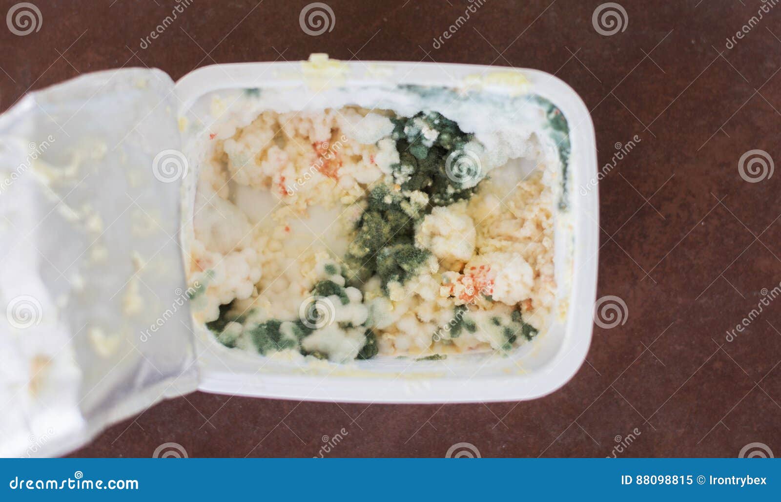 Close Up on Rotten Butter or Cottage Cheese Stock Image - Image of ...