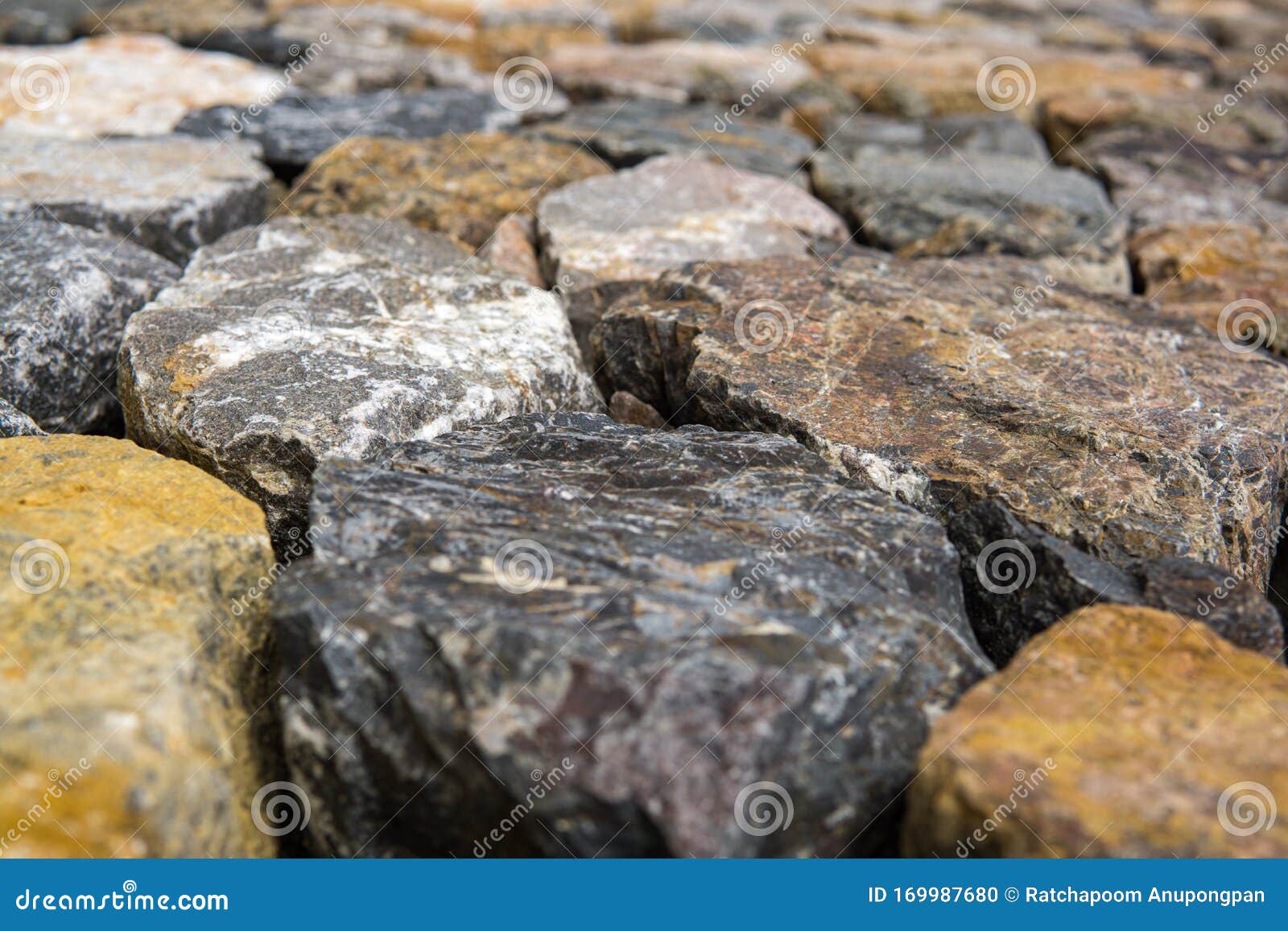 Close Up of Rough Cut Stone Wall, Background Stock Photo - Image of ...