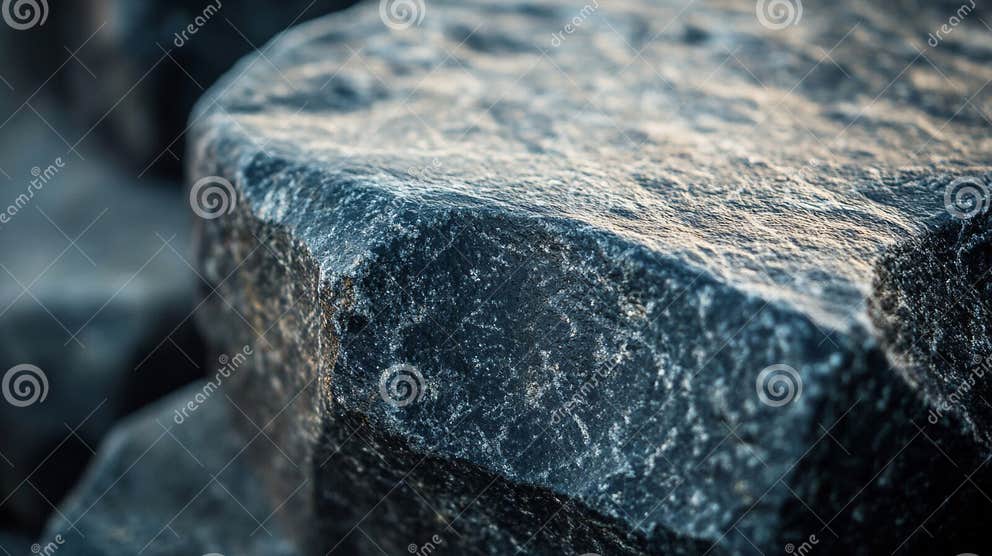 Close-up of a Rough, Grey Rock Surface Stock Illustration ...
