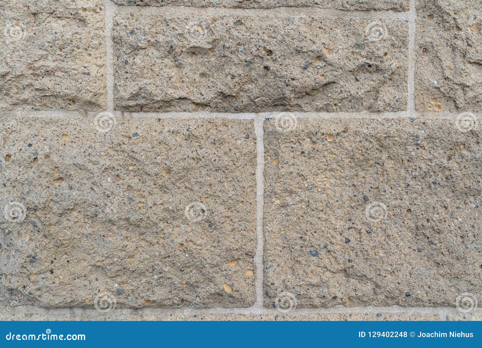 Close Up on Rough Rectangular Stone Bricks in Wall Stock Photo - Image ...