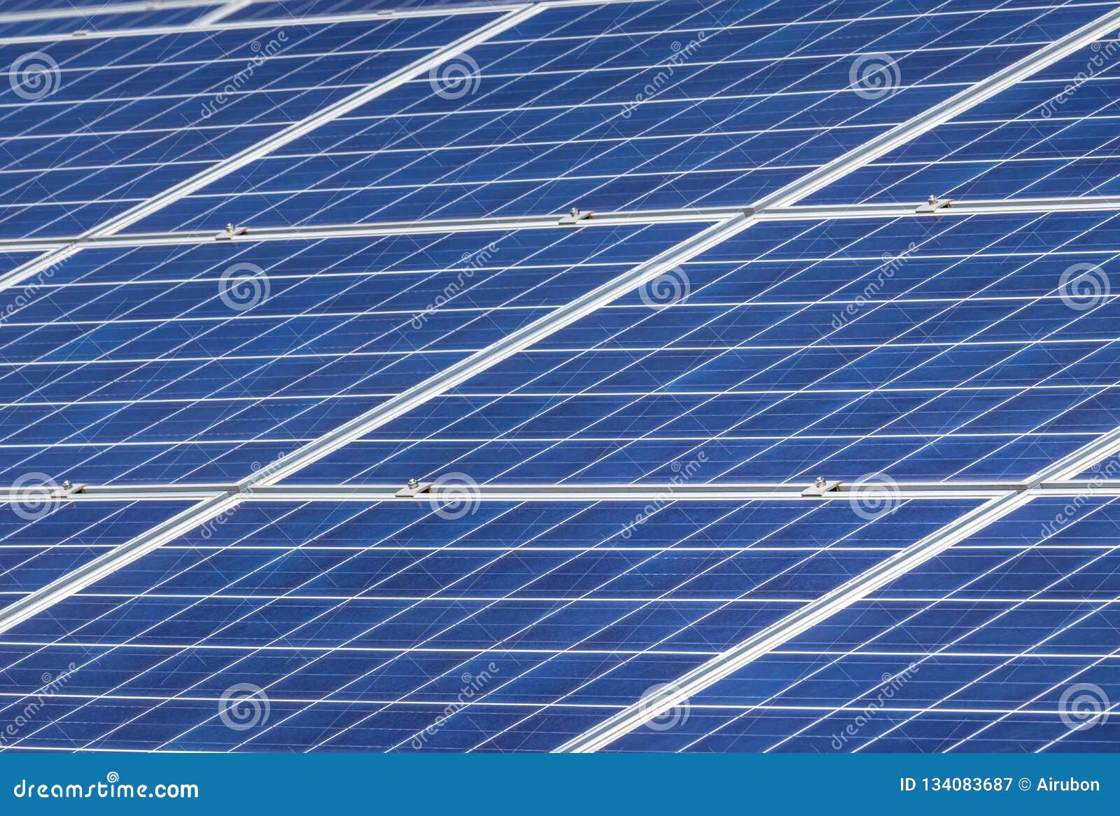 Close Up Rows Array of Solar Cells or Photovoltaics Stock Image - Image ...