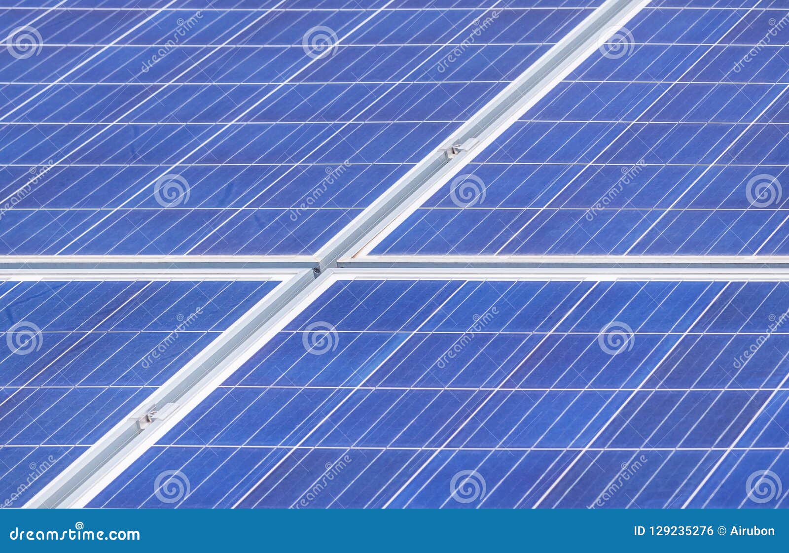 Close Up Rows Array of Solar Cells or Photovoltaics in Solar Power ...