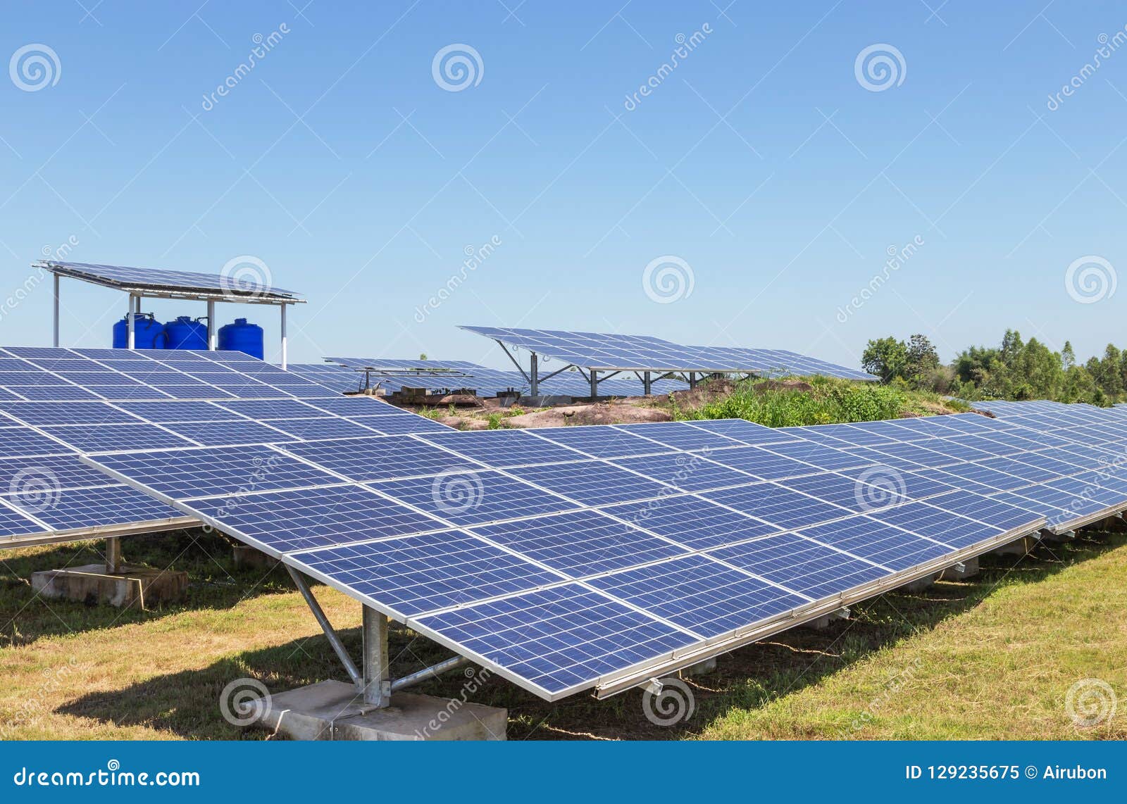 Close Up Rows Array of Solar Cells or Photovoltaics in Solar Power ...