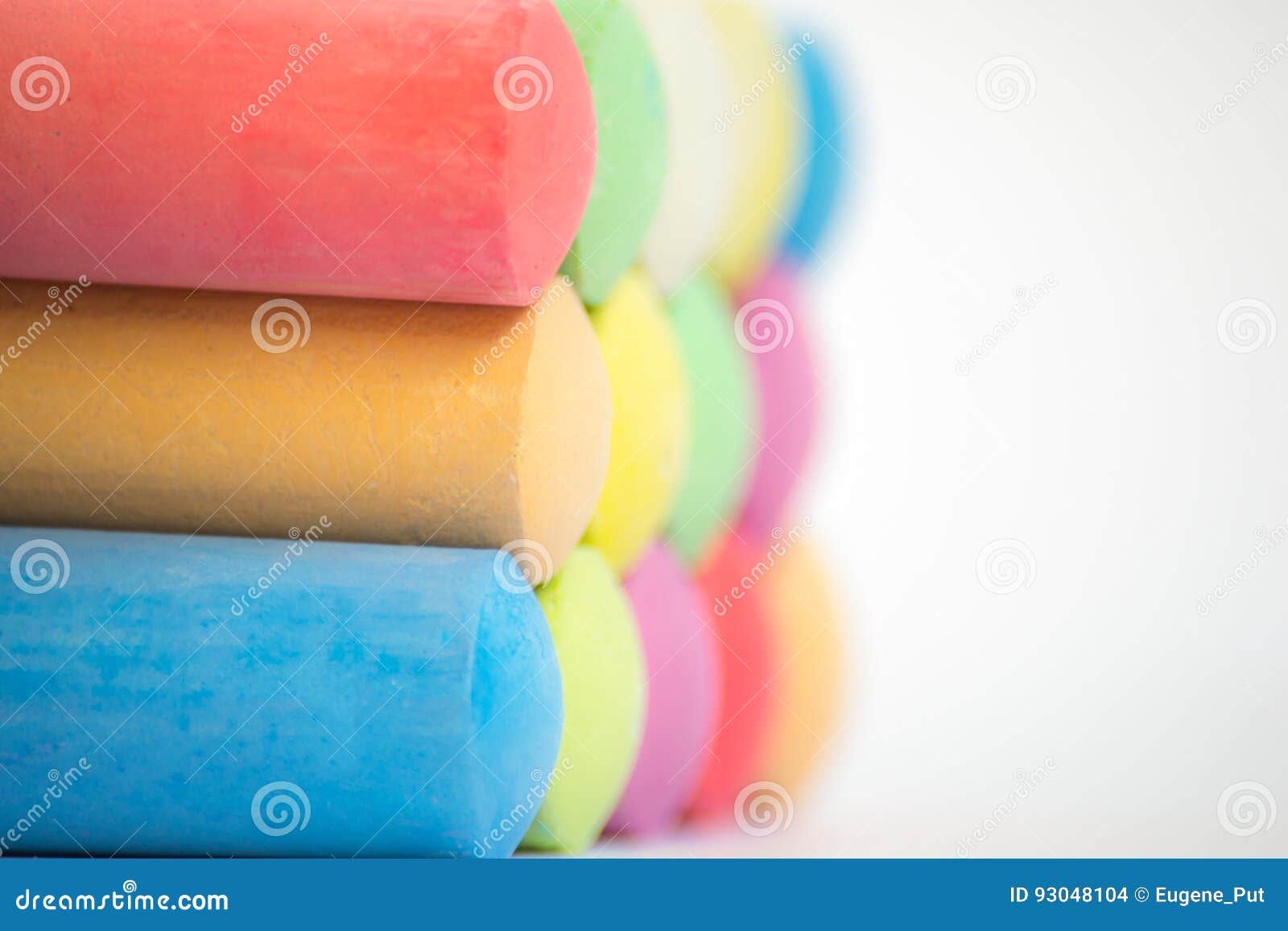 Close-up of Rows of Colorful Blackboard Chalk Background Stock Photo ...