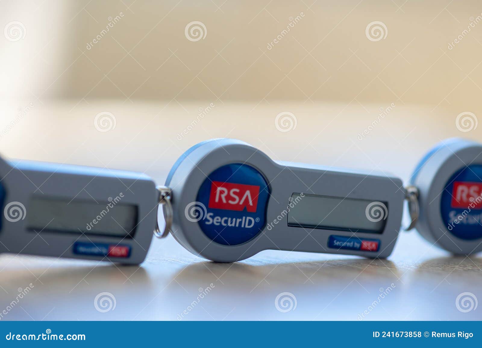 Close-up on a RSA SecurID Token Editorial Stock Photo - Image of code ...