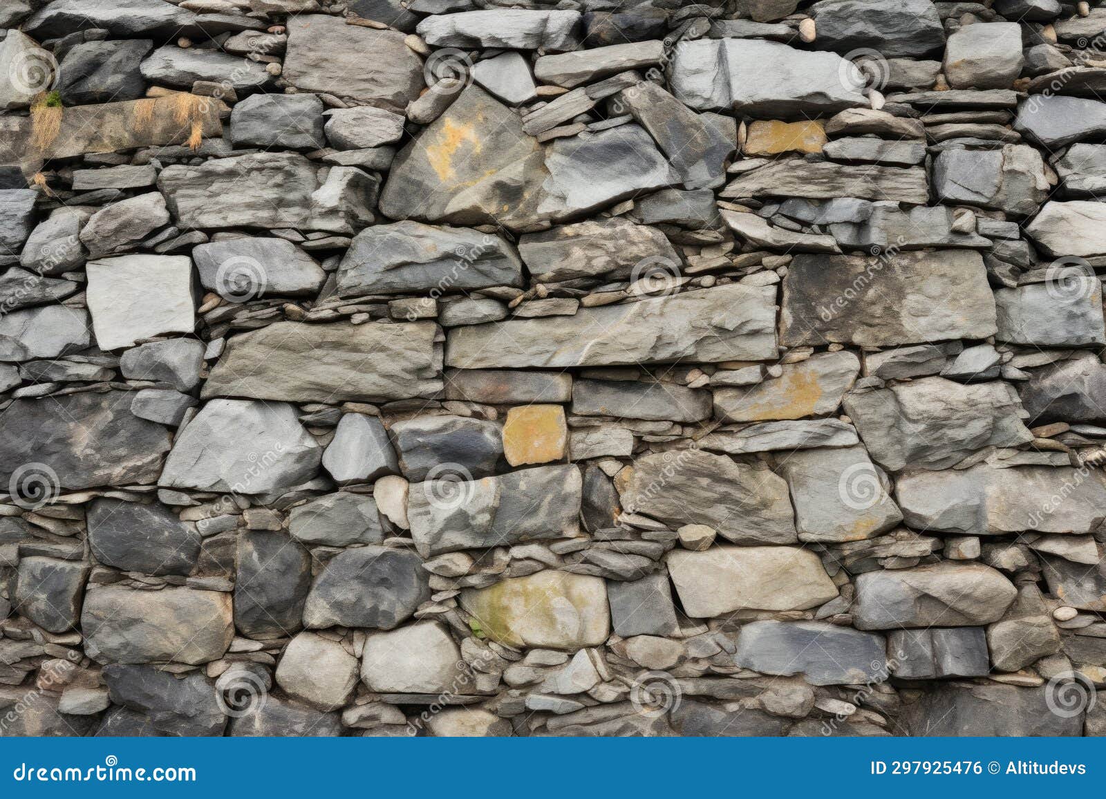 Close Up of Rugged Stone Wall Stock Photo - Image of construction, wall ...