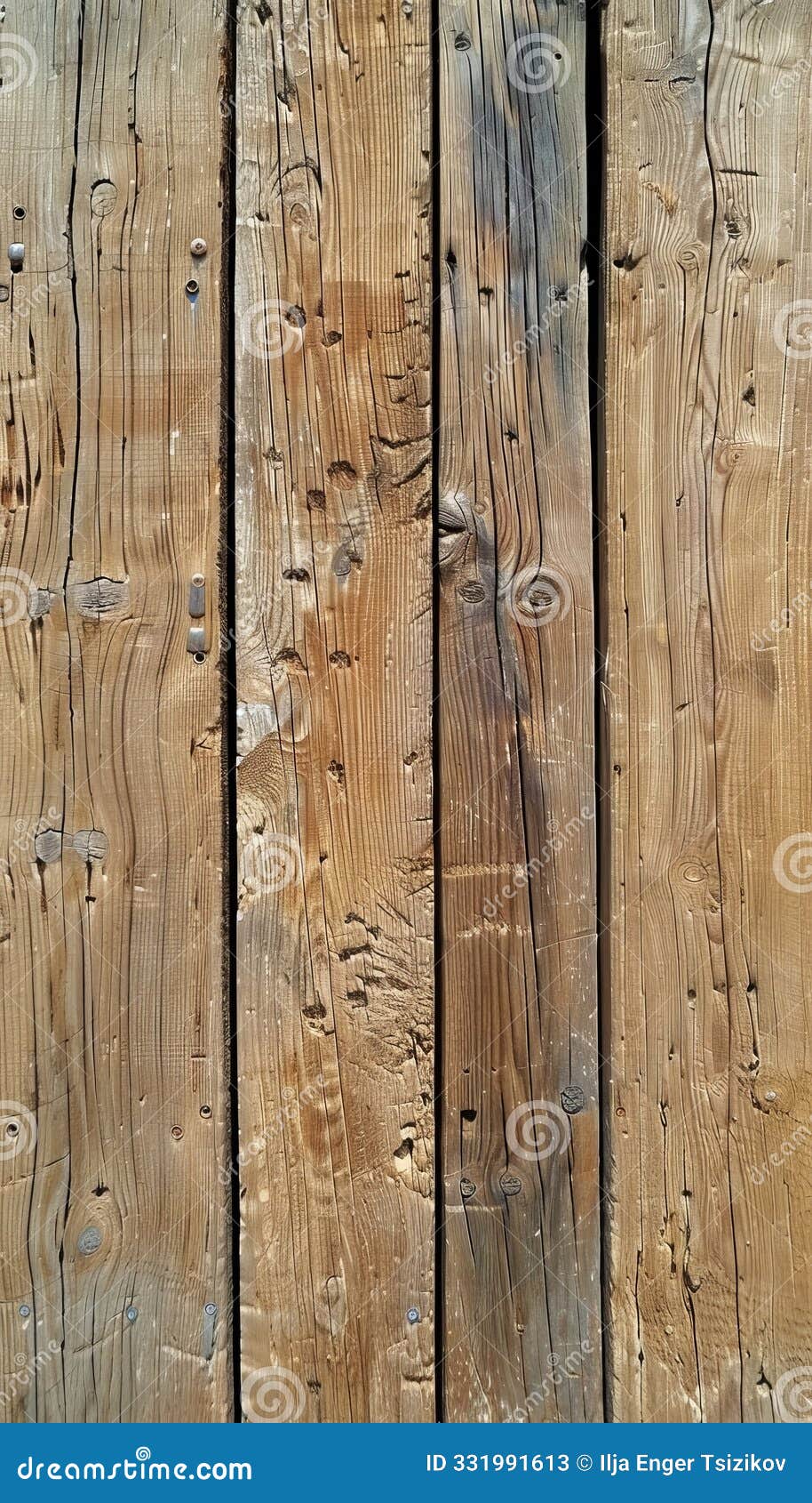 Close-up Rugged Texture Weathered Wooden Planks with Distinctive ...