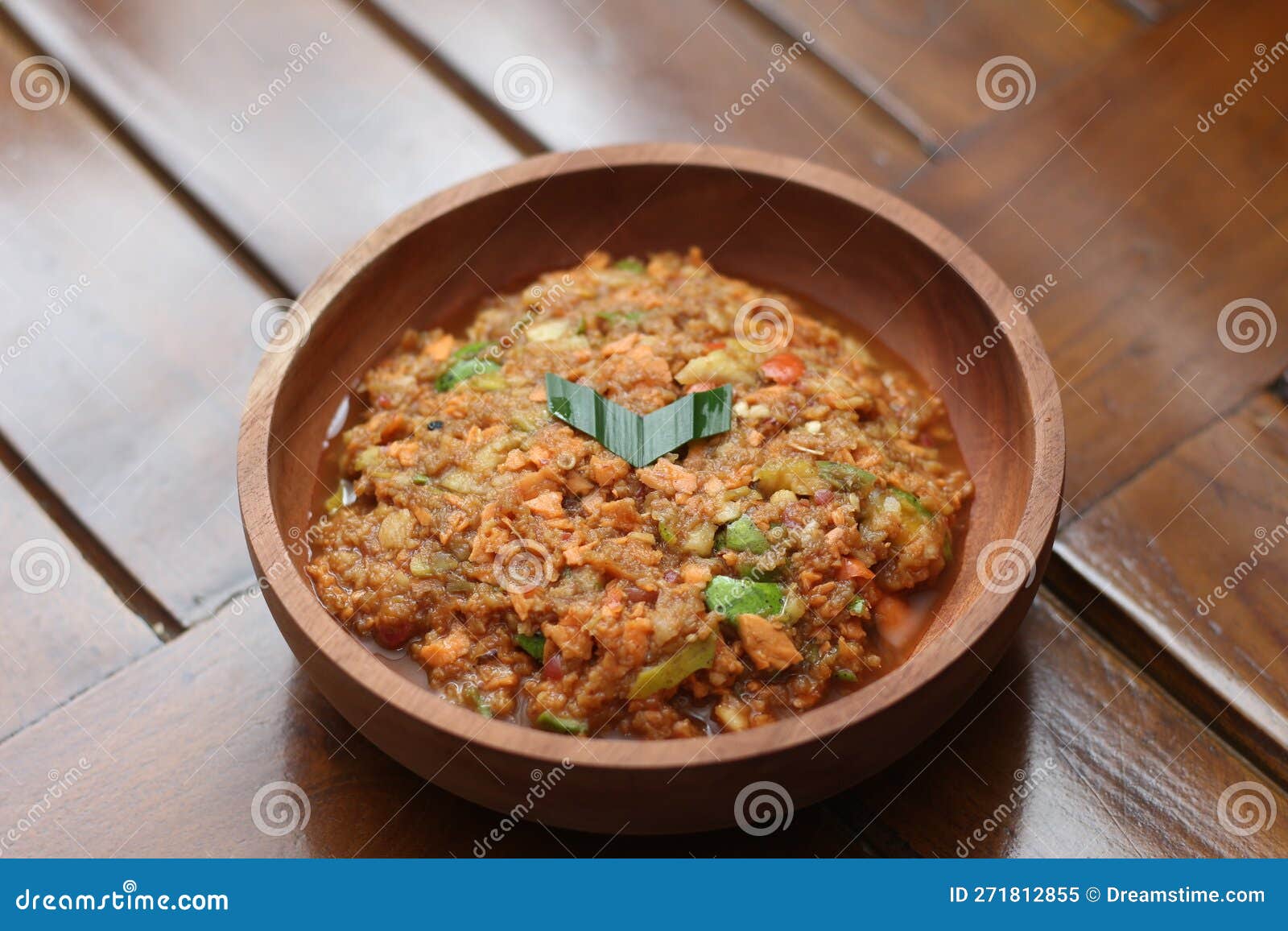 A Close Up Rujak Bebek or Smashed Fruit Which is Made from Raw Fruit ...