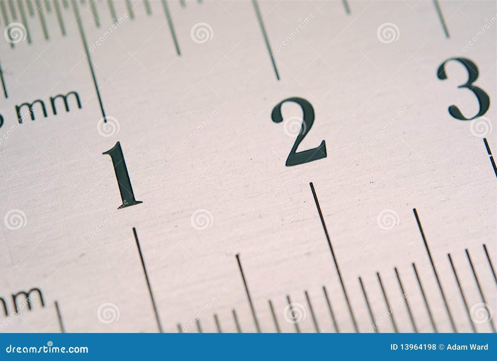 Ruler Showing Both Metric And Imperial Measures Of Length Stock Image ...