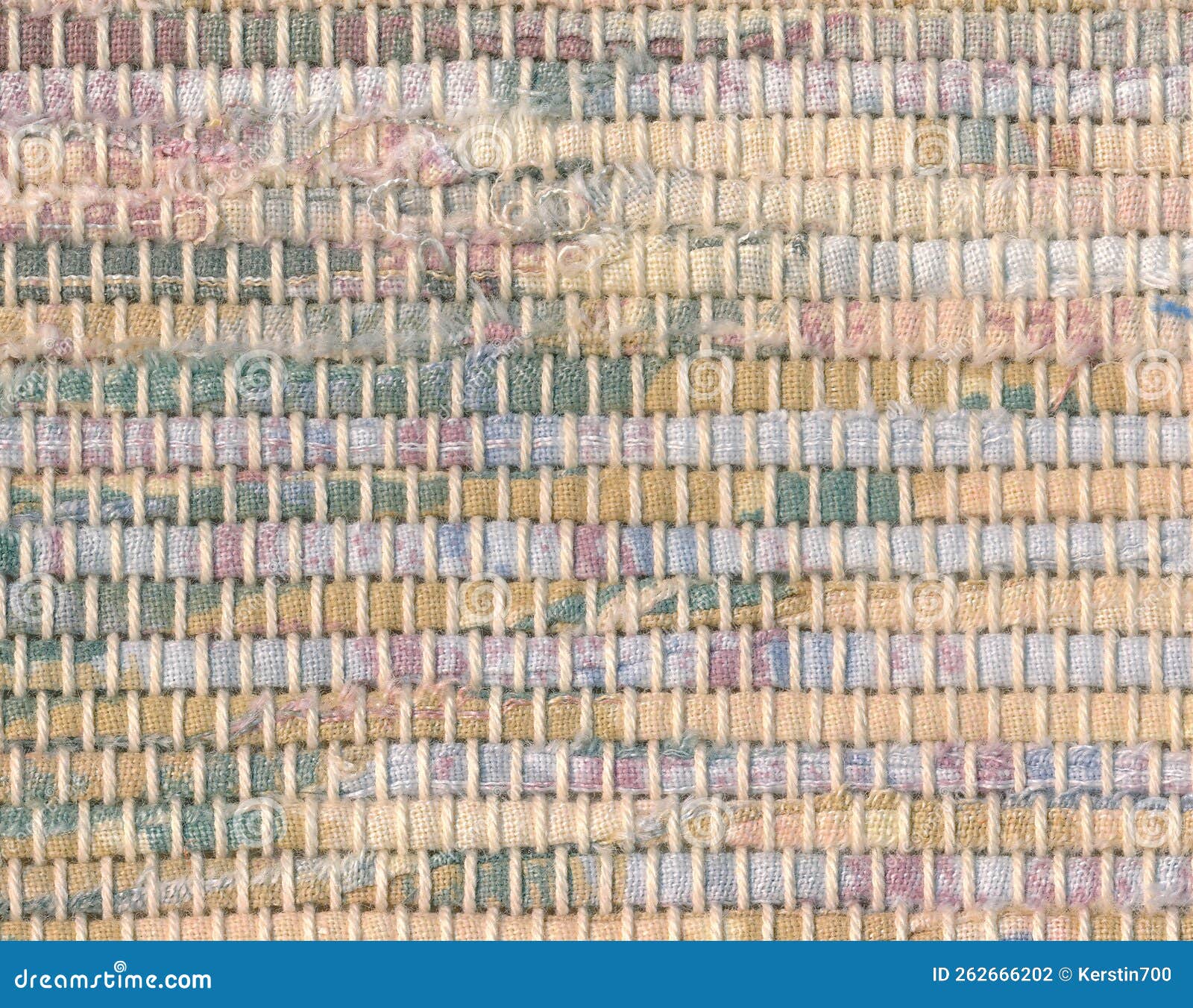 Close Up of Runner Woven with Thin Rags Stock Photo - Image of ...