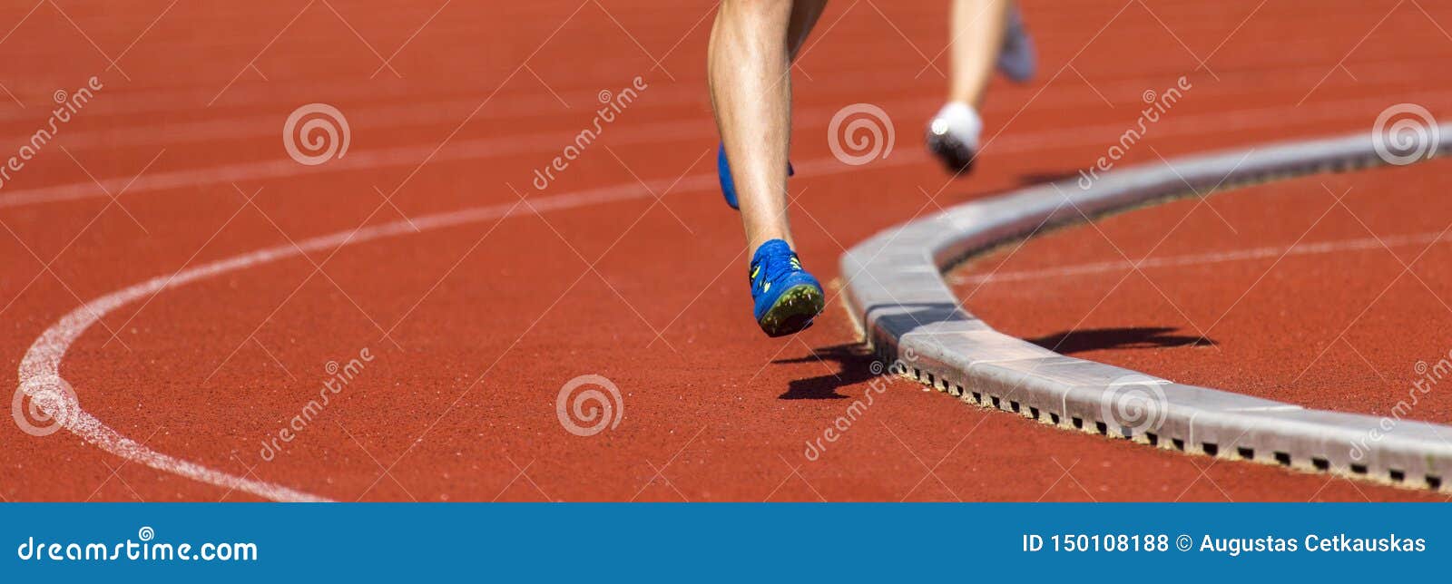 Close Up of Runners Feet on the Track Field Stock Photo - Image of ...