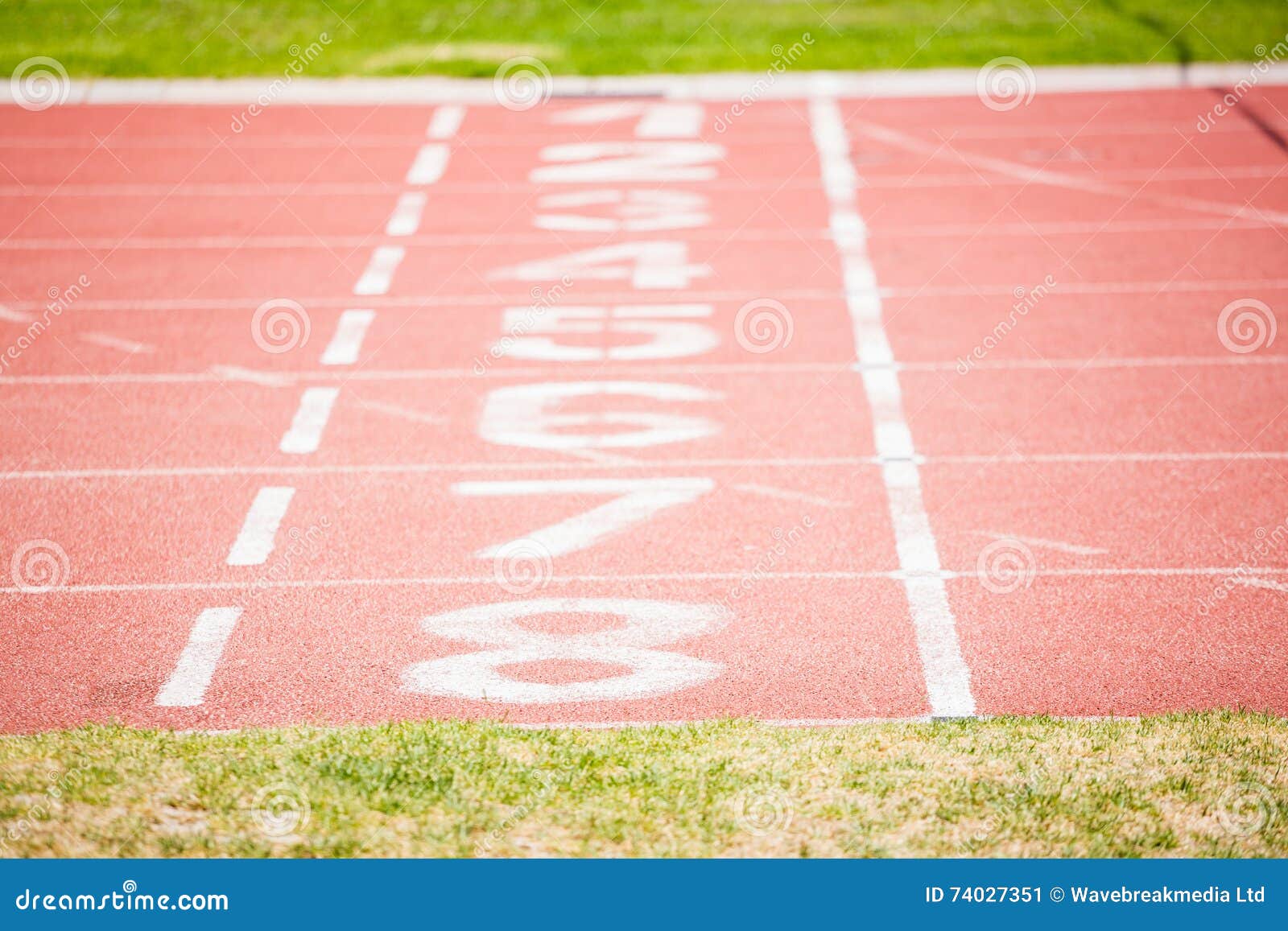 Close-up of running track stock image. Image of olympics - 74027351
