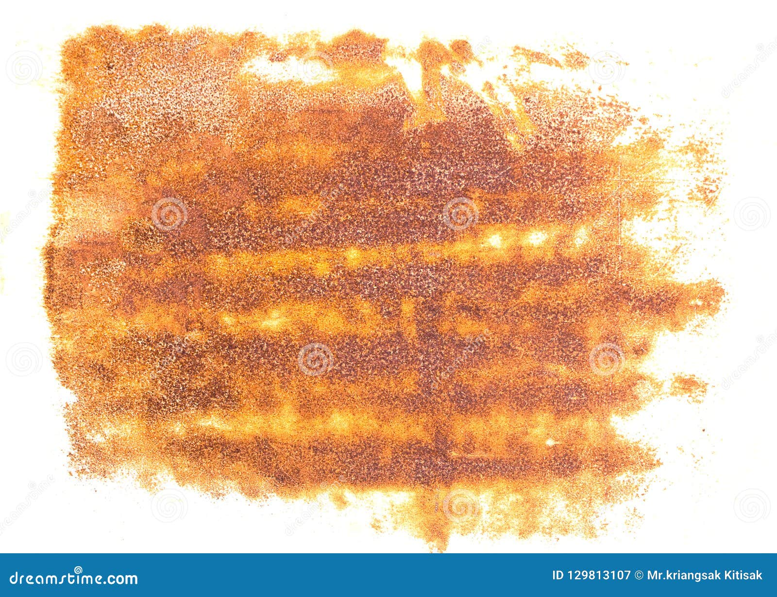 Close-up Rust for Decorate on White Background Stock Image - Image of ...