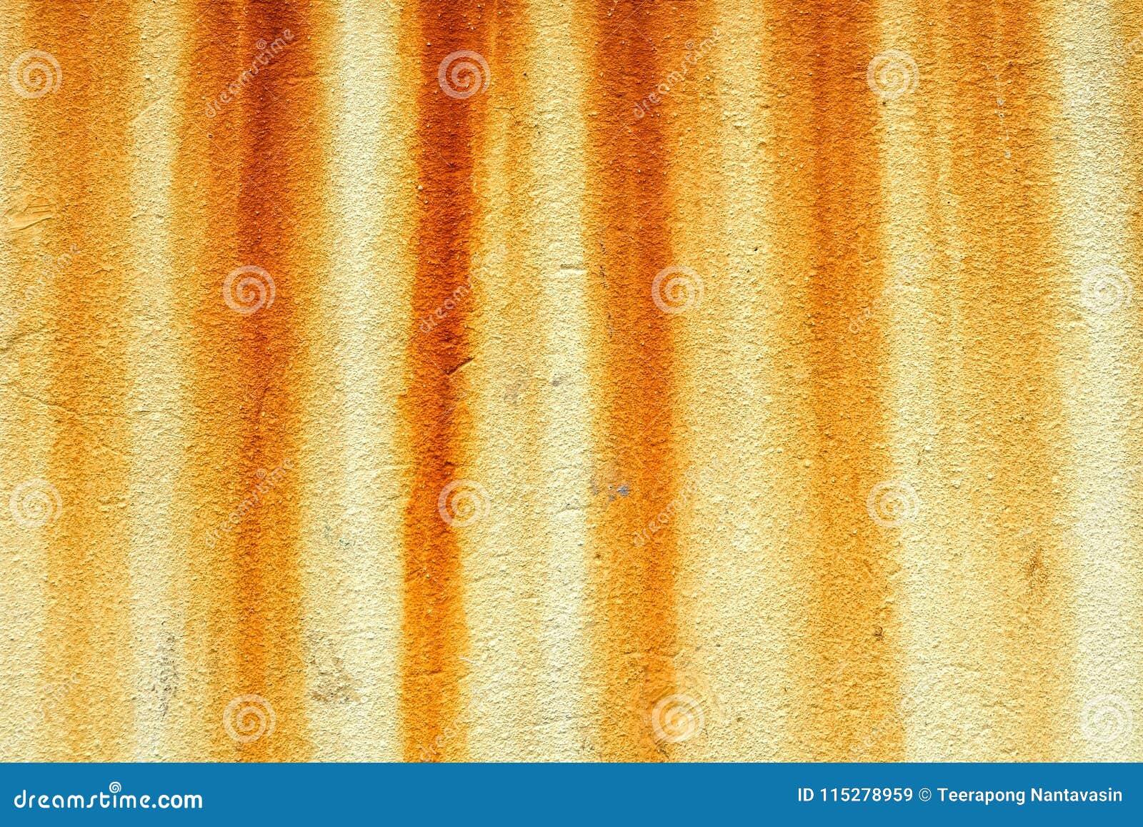 Rust Stain on Concrete Wall Background. Stock Image - Image of grunge ...