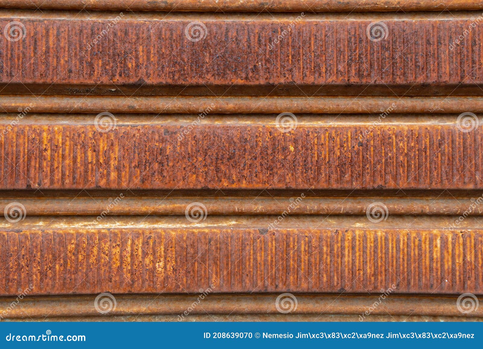 Close-up of a Rusted and Deteriorated Metal Fence Stock Photo - Image ...