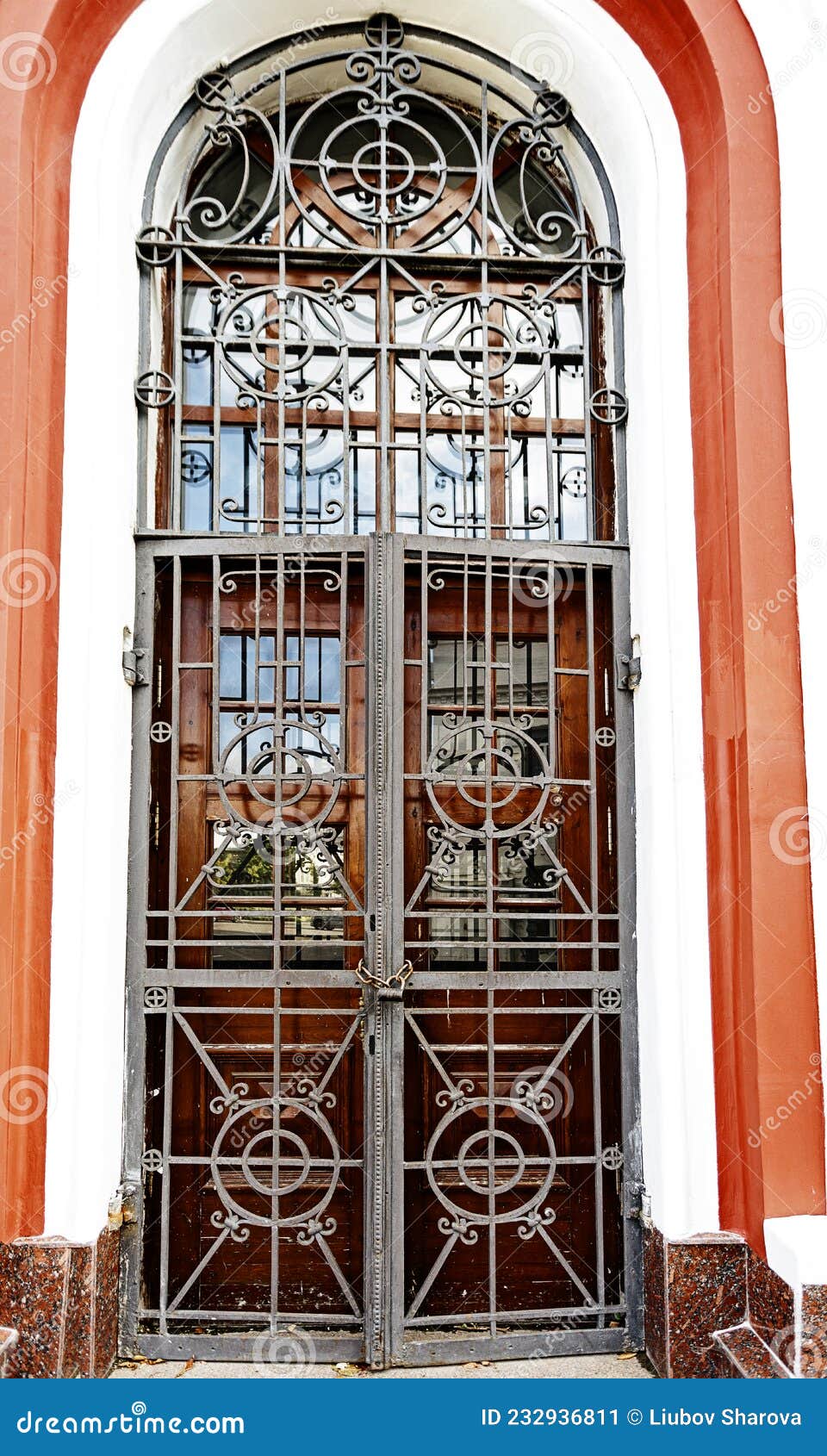 Close-up of a rusted gate stock image. Image of front - 232936811