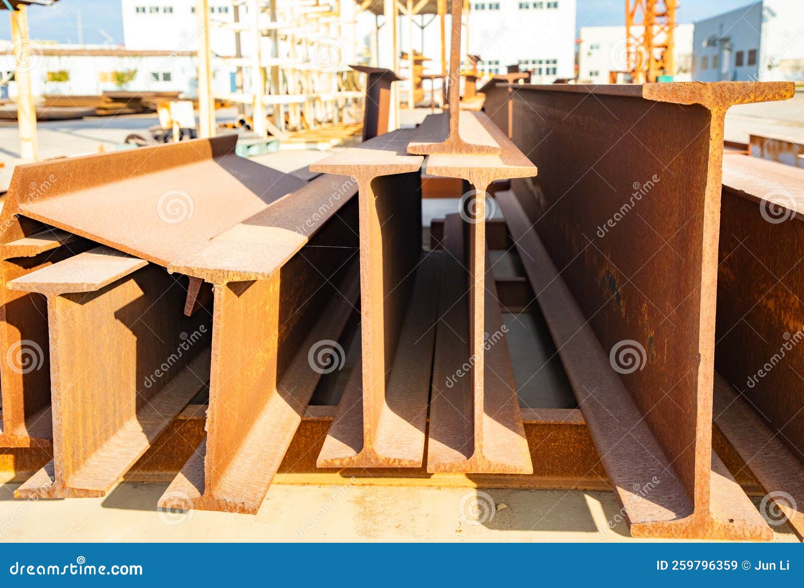Close Up of Rusted Iron Girder Stock Image - Image of stack, colorful ...