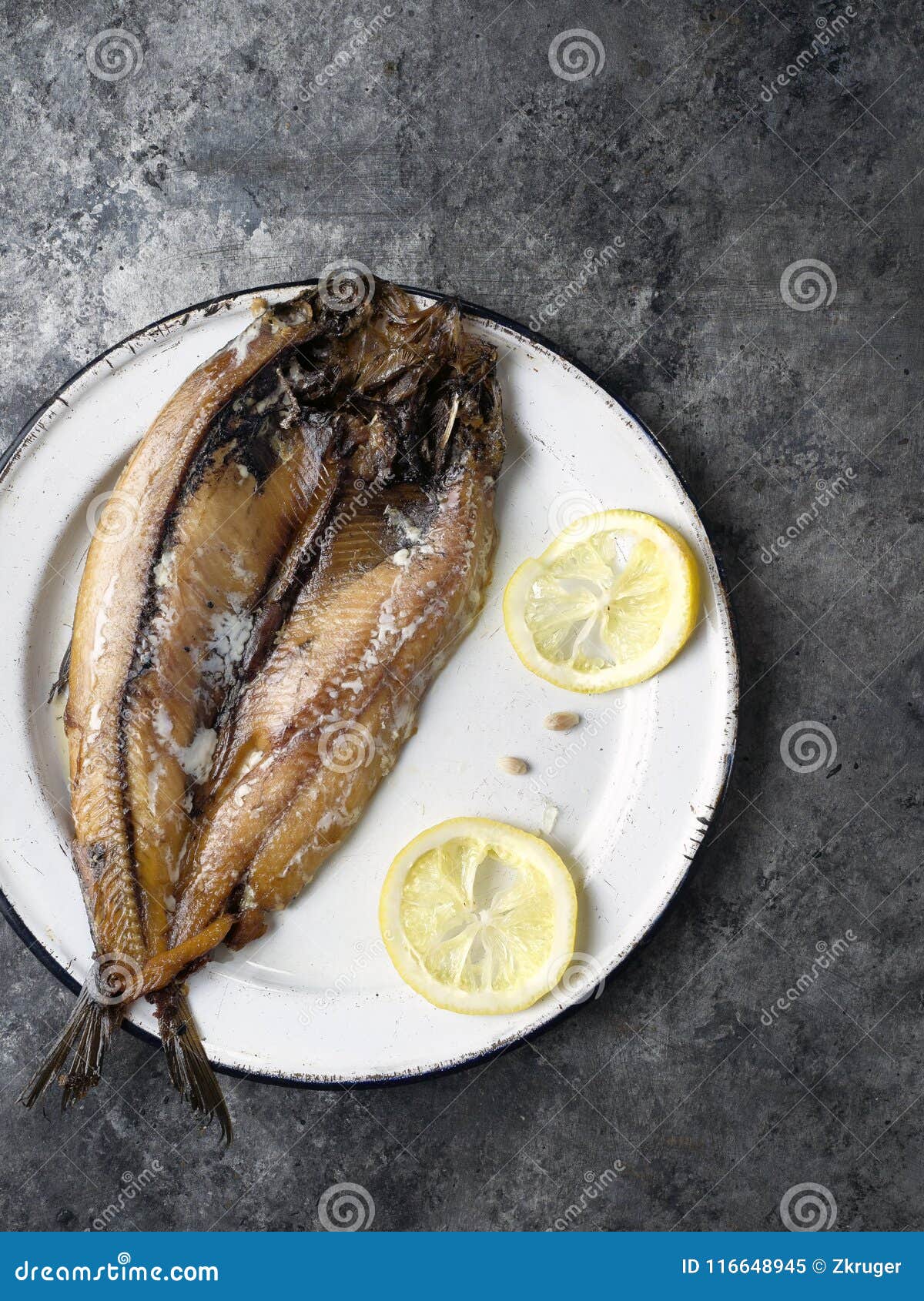 Rustic Smoked English Kippers Stock Image - Image of seafood, breakfast ...