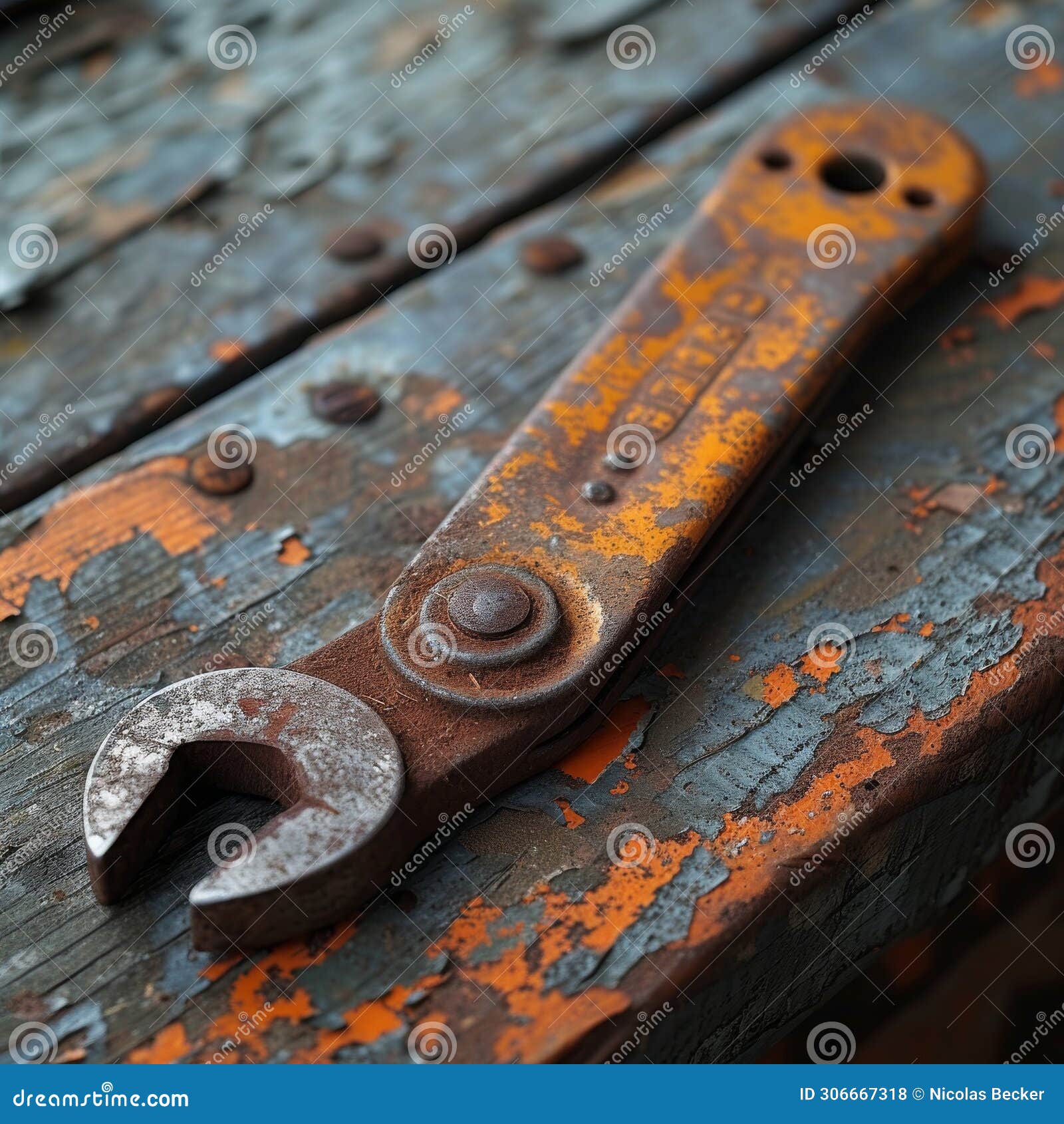 Close-Up of Rustic Tools, Worn and Rustic Details of Tools. Stock ...