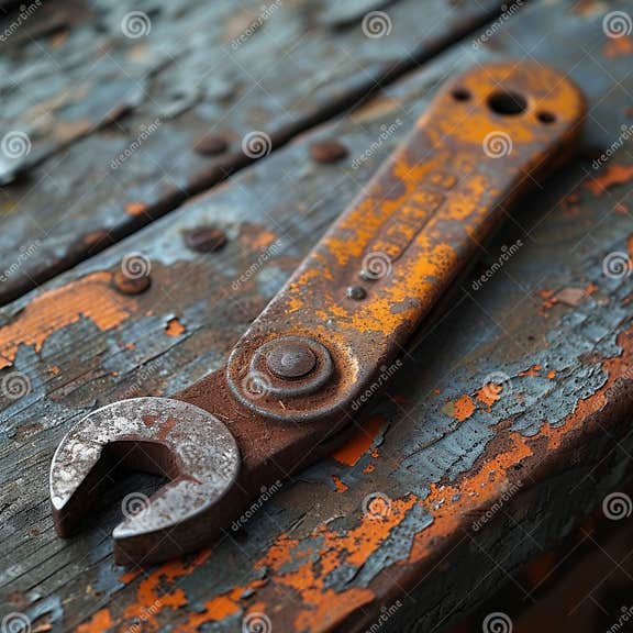 Close-Up of Rustic Tools, Worn and Rustic Details of Tools. Stock ...