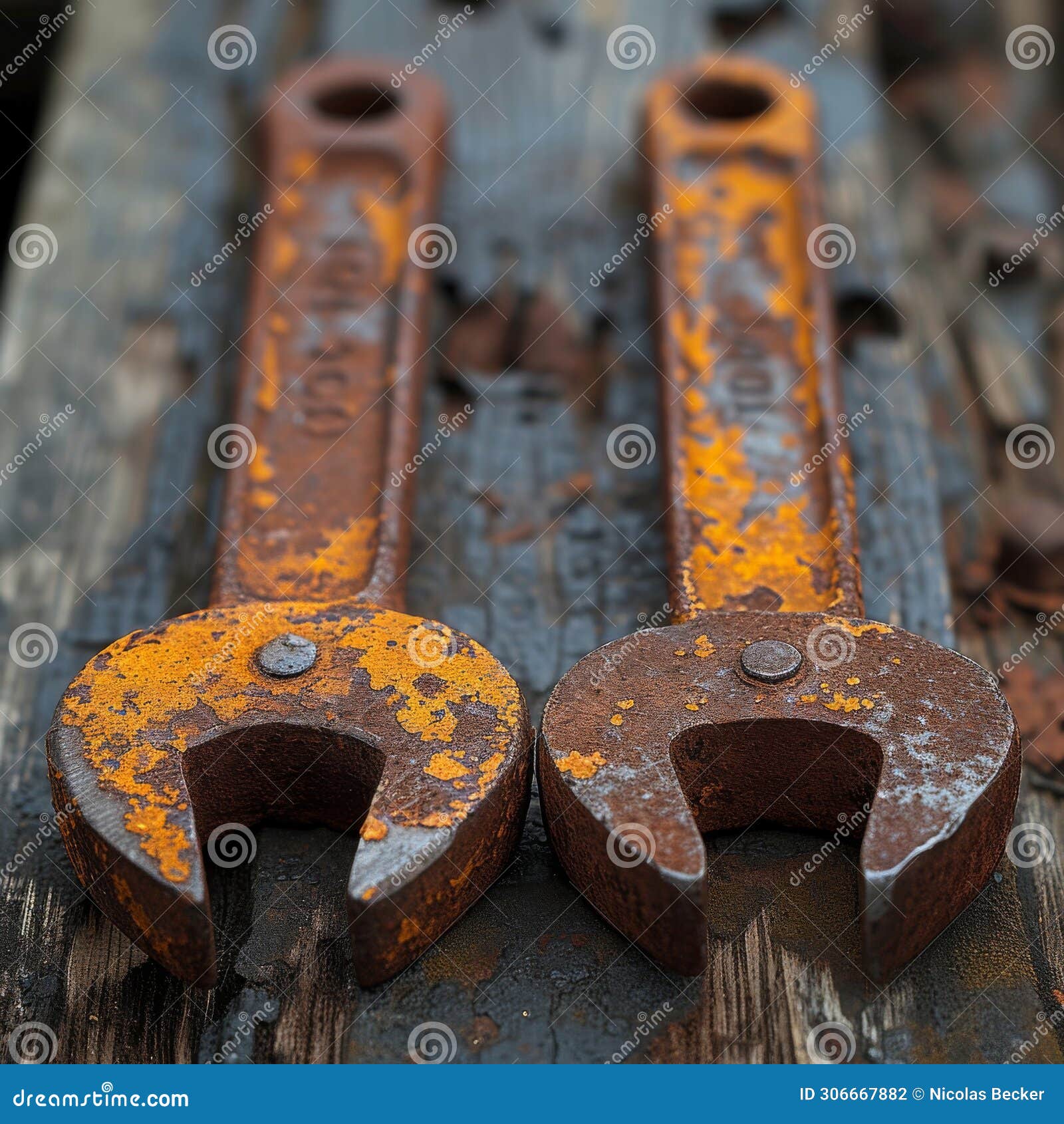 Close-Up of Rustic Tools, Worn and Rustic Details of Tools. Stock ...