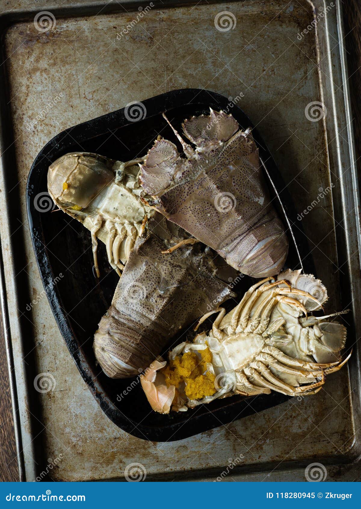 Rustic Uncooked Moreton Bay Bugs Shellfish Stock Image - Image of ...