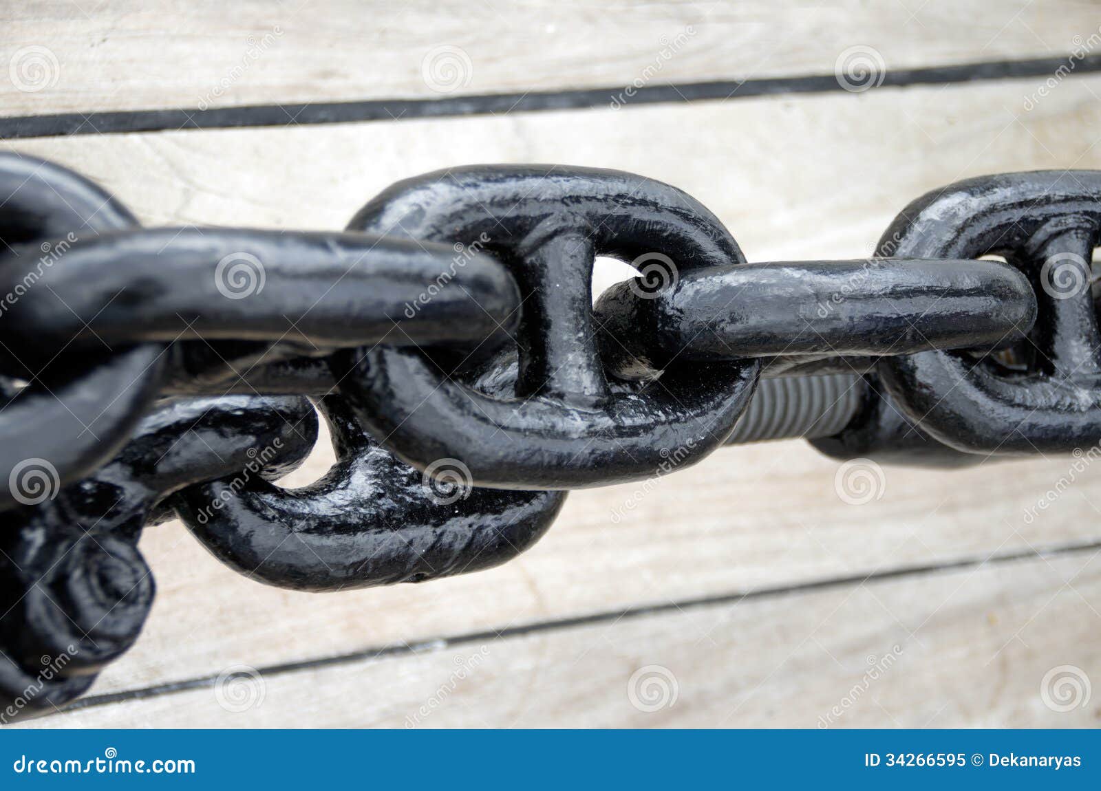 Close Up of a Rusty Anchor Chain. Stock Image - Image of pressure ...