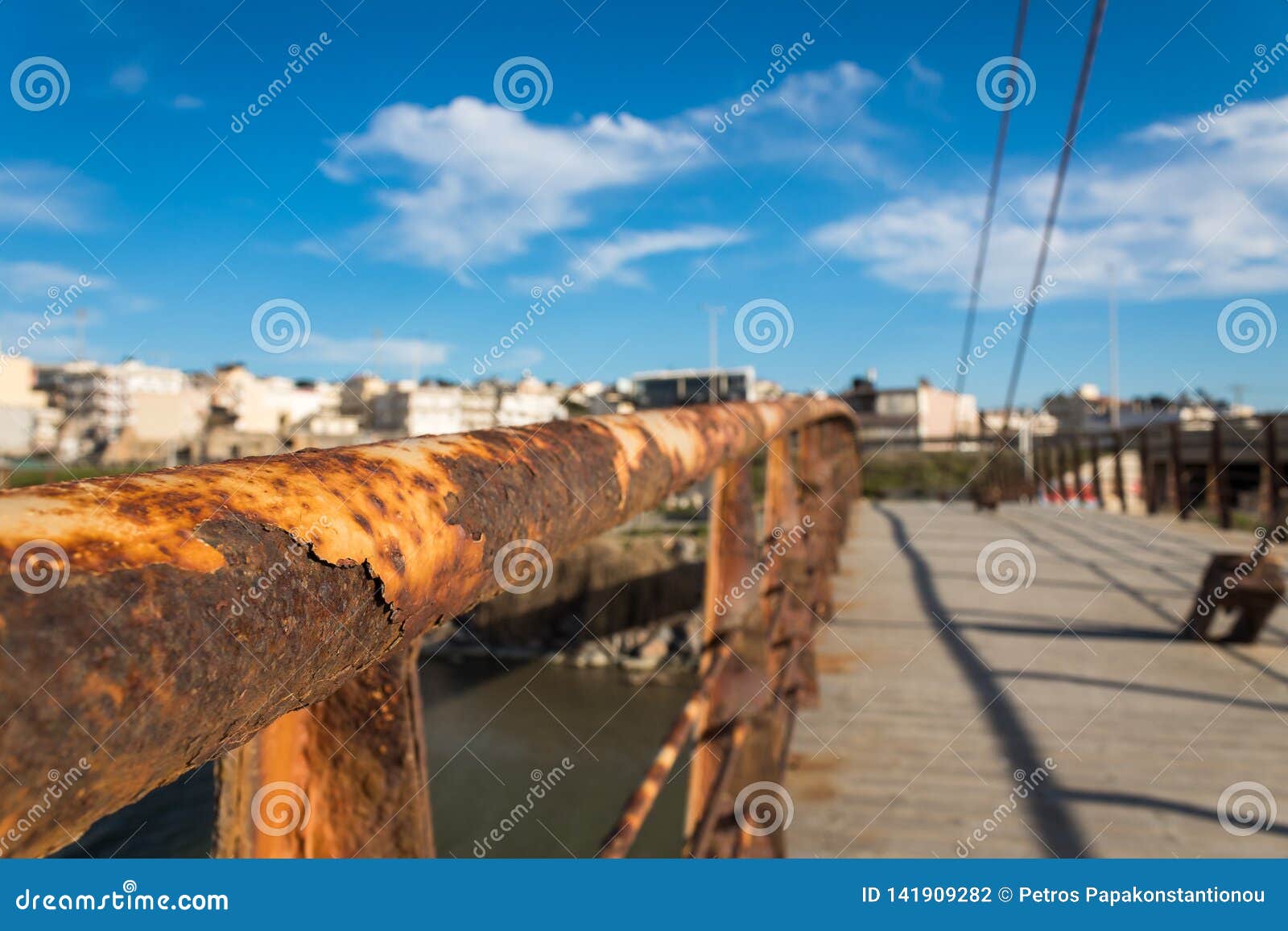 Close Up of a Rusty Bridge Side Handle Stock Photo - Image of bolt ...