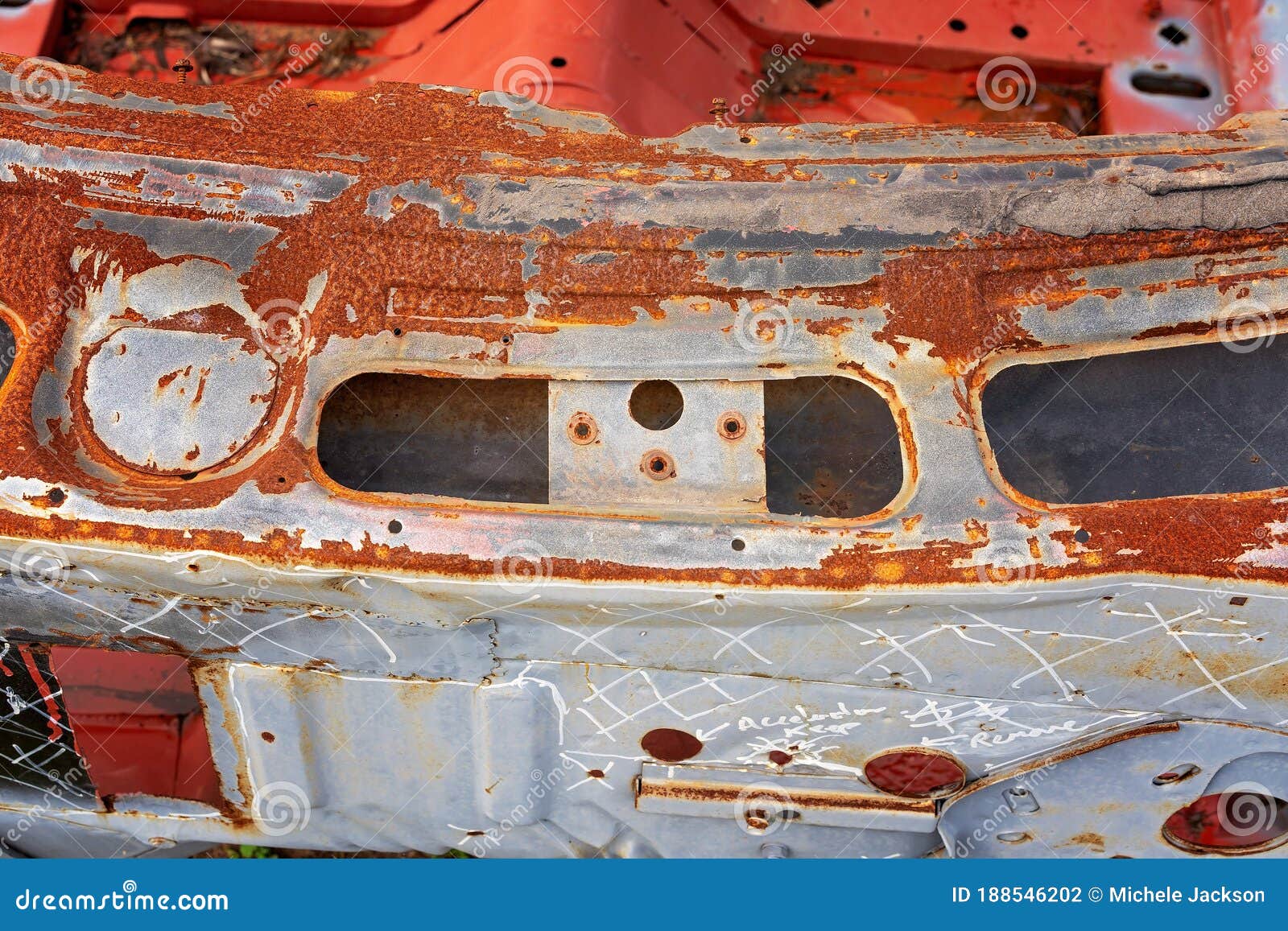 Close Up Of Frame Of Classic Car Stock Photo - Image of junkyard ...