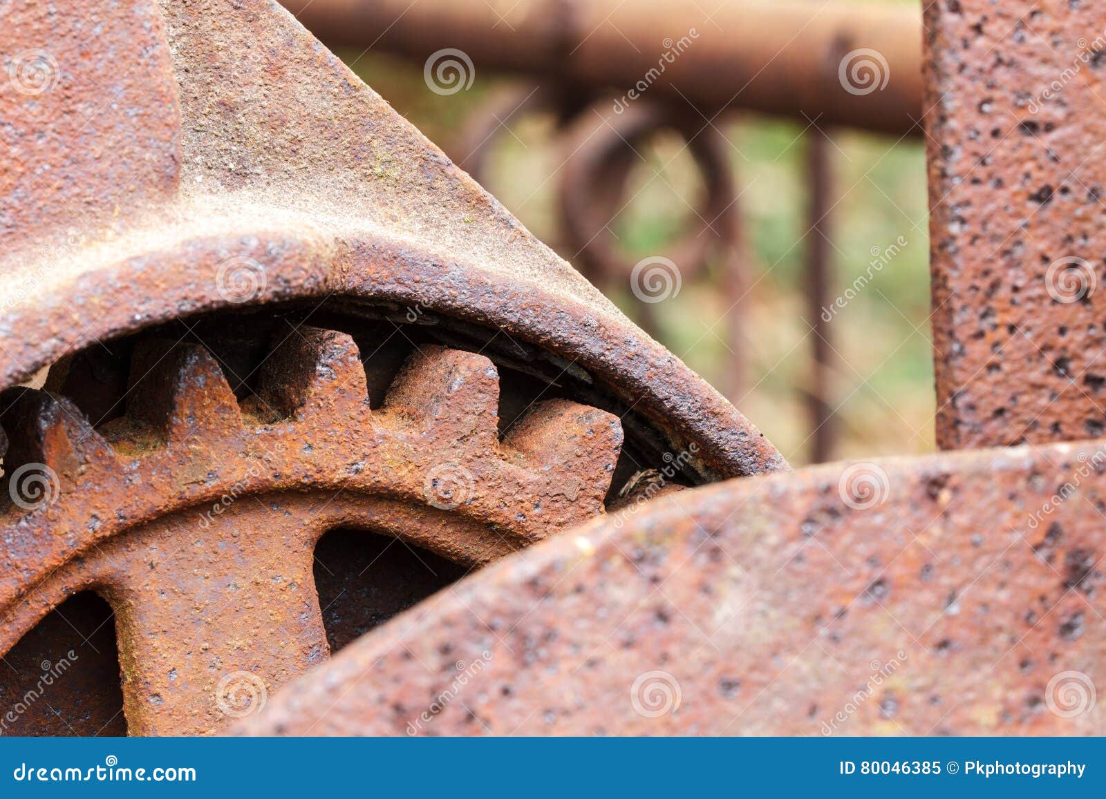 Close Up of Rusty Gear on Abandoned Farm Equipment Stock Image - Image ...