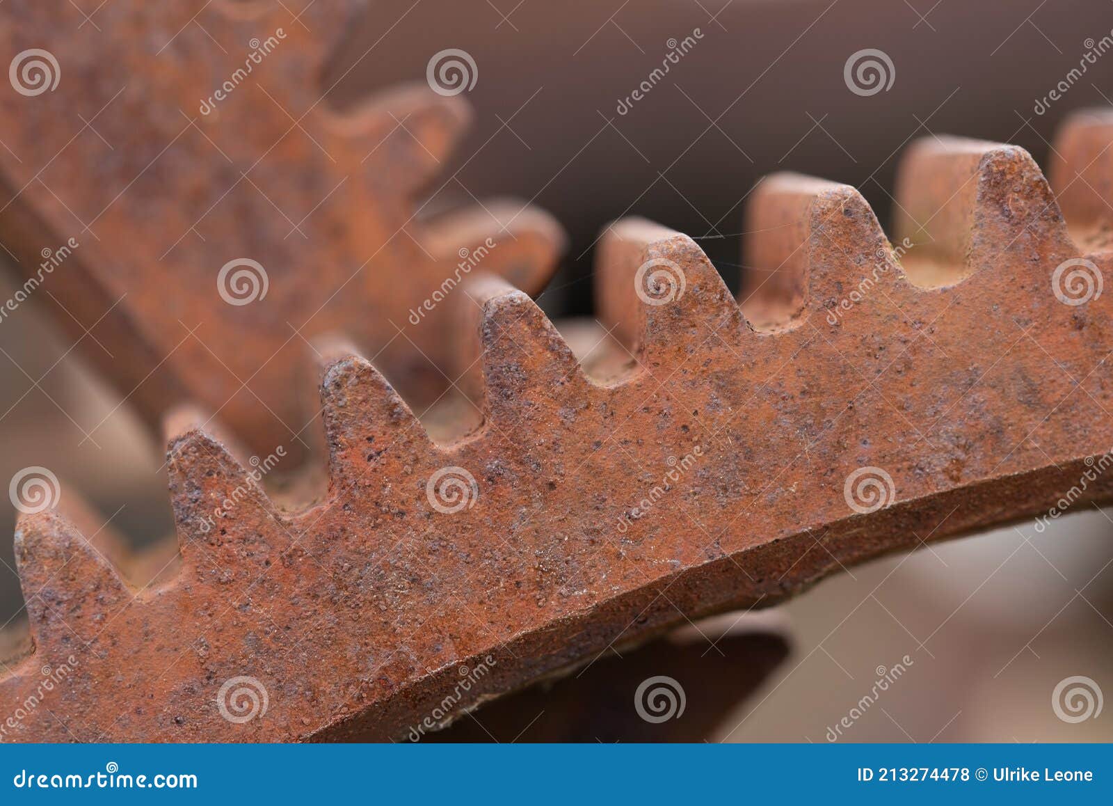 Close Up of Rusty Gears Lying on Top of Each Other on a Machine Stock ...